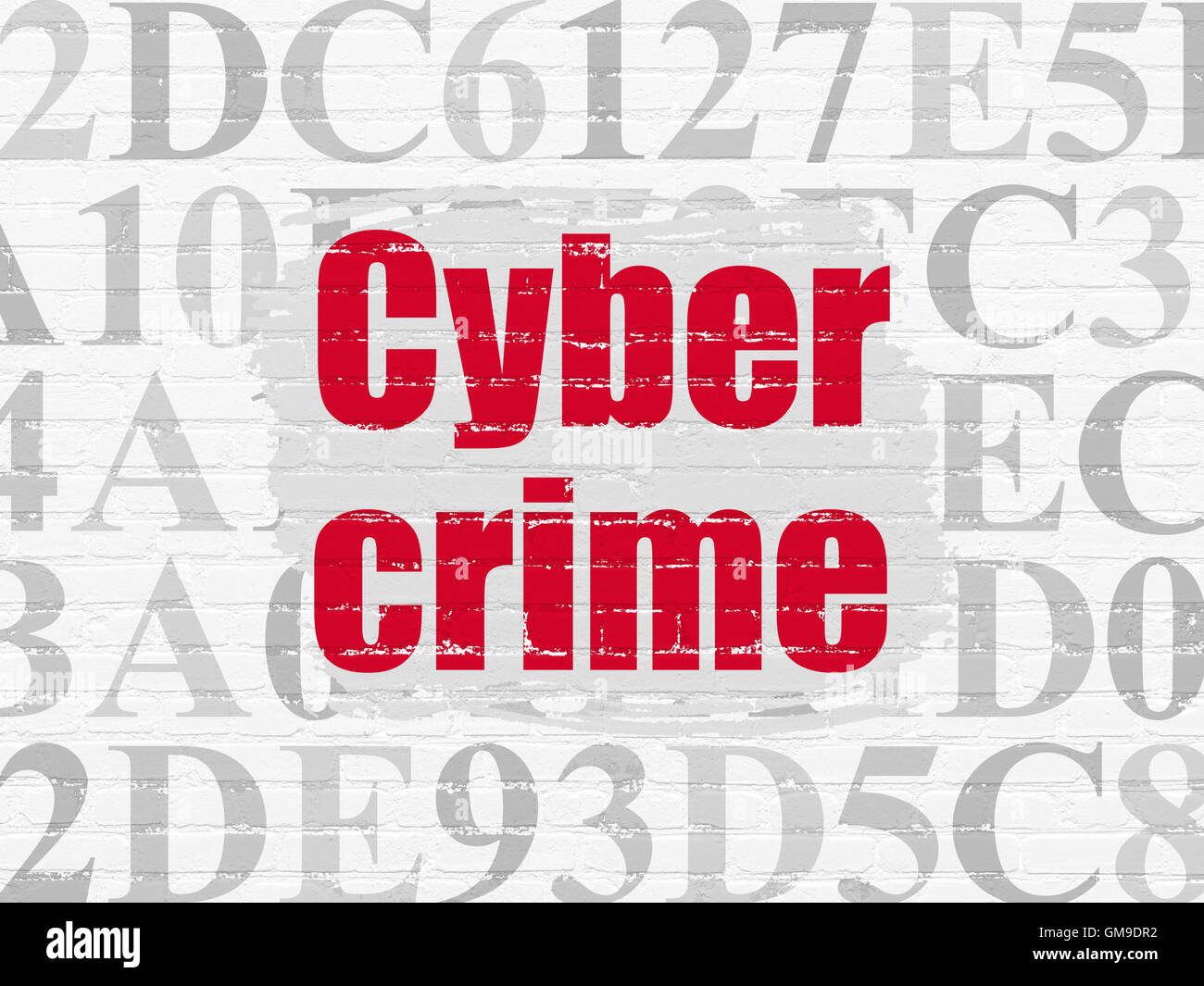 Safety concept: Cyber Crime on wall background Stock Photo - Alamy