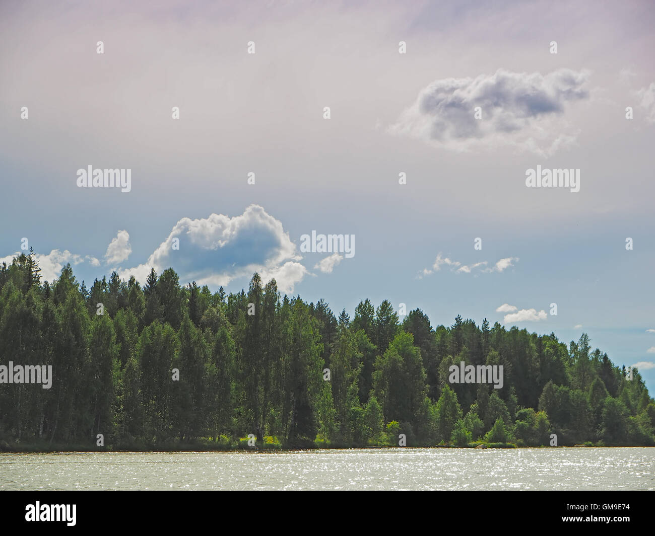 cloud over the river Stock Photo - Alamy