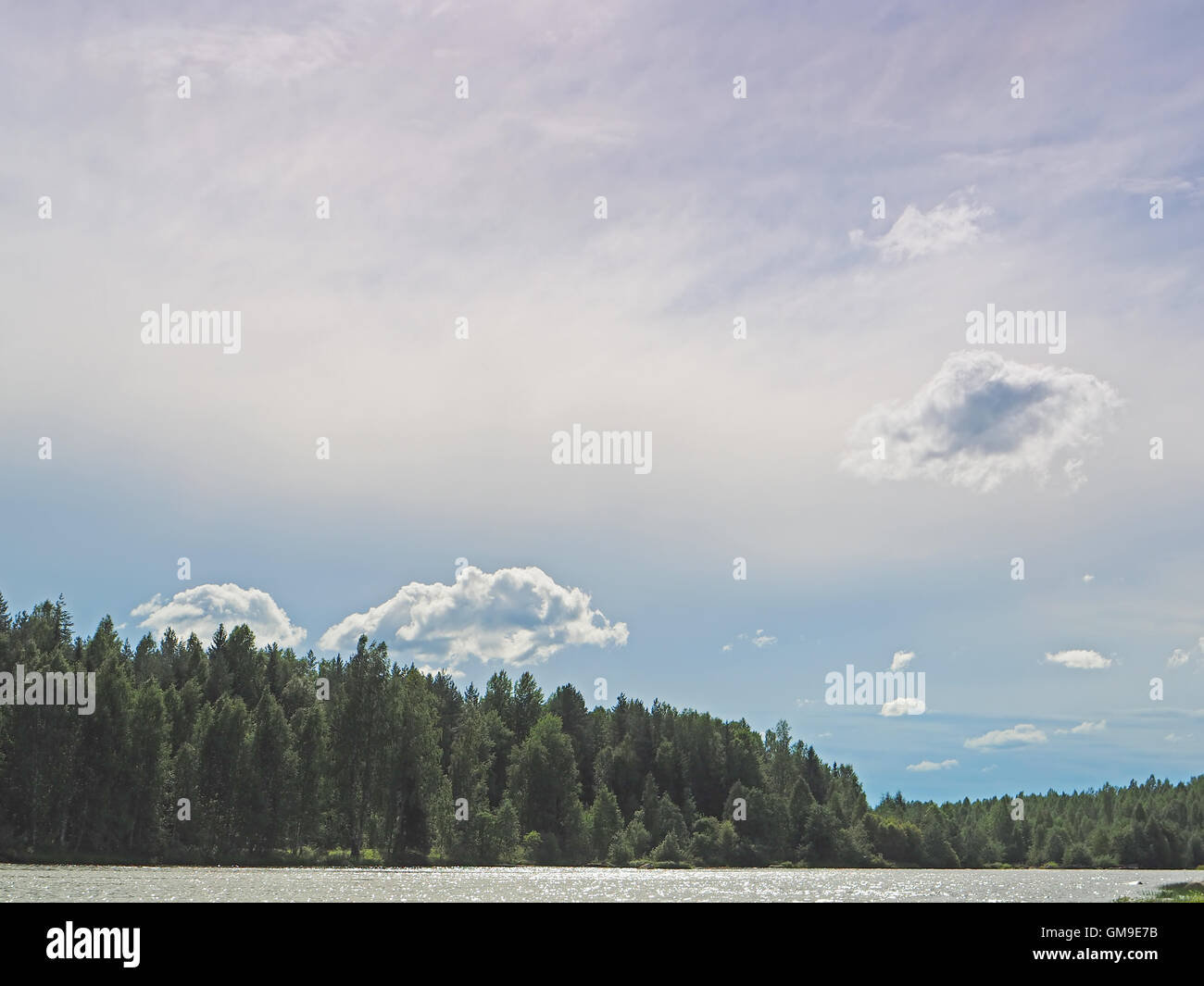 cloud over the river Stock Photo - Alamy