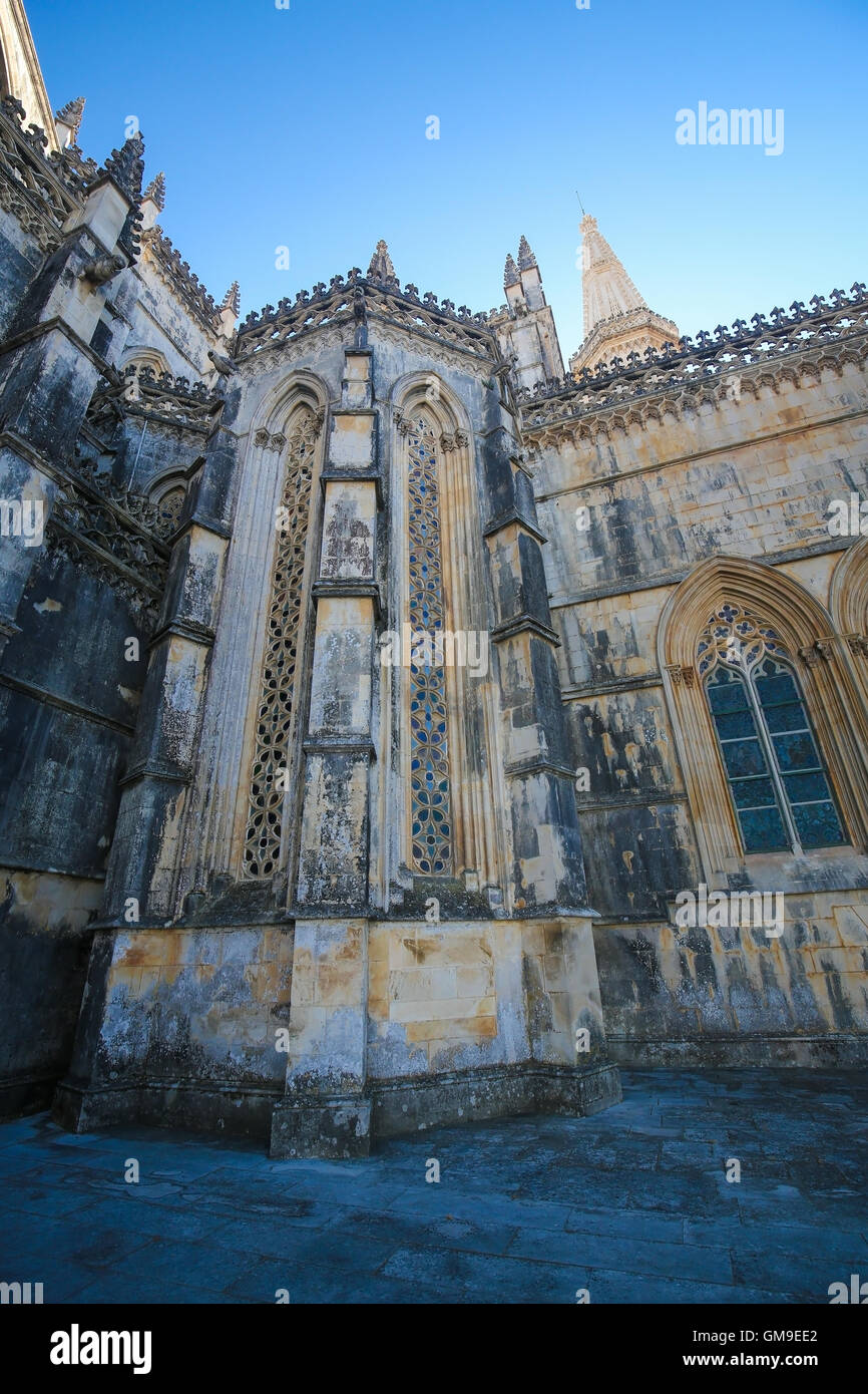 Lateral view of the Monastery of Batalha, one of the most important ...
