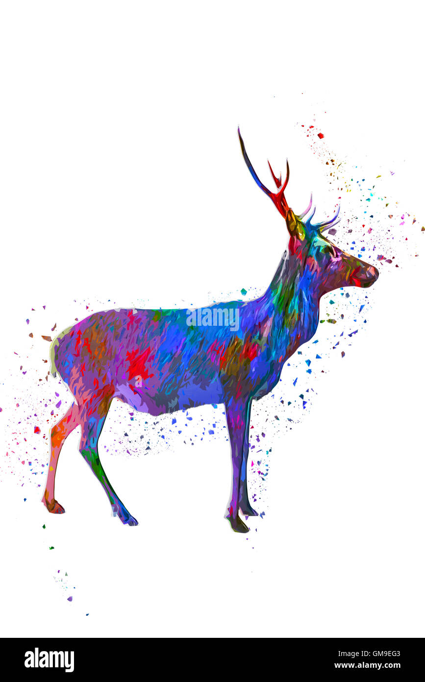 Paint Splatter Animal Stock Photos & Paint Splatter Animal Stock Images ...