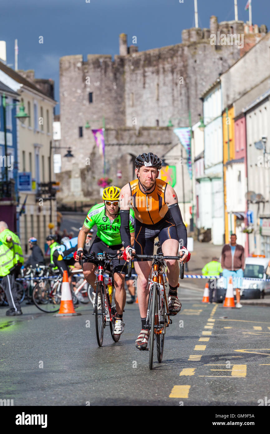 Ironman in Tenby Sep 2013 Stock Photo - Alamy