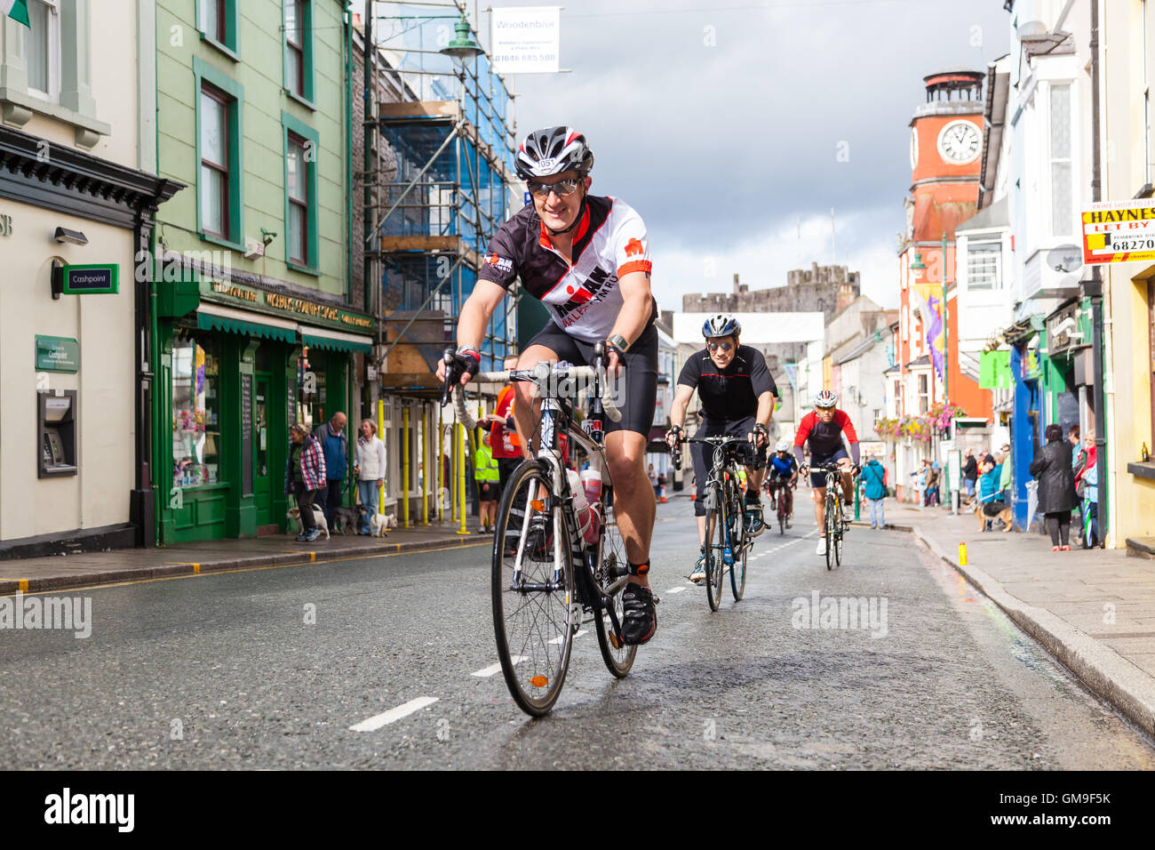 Ironman in Tenby Sep 2013 Stock Photo - Alamy