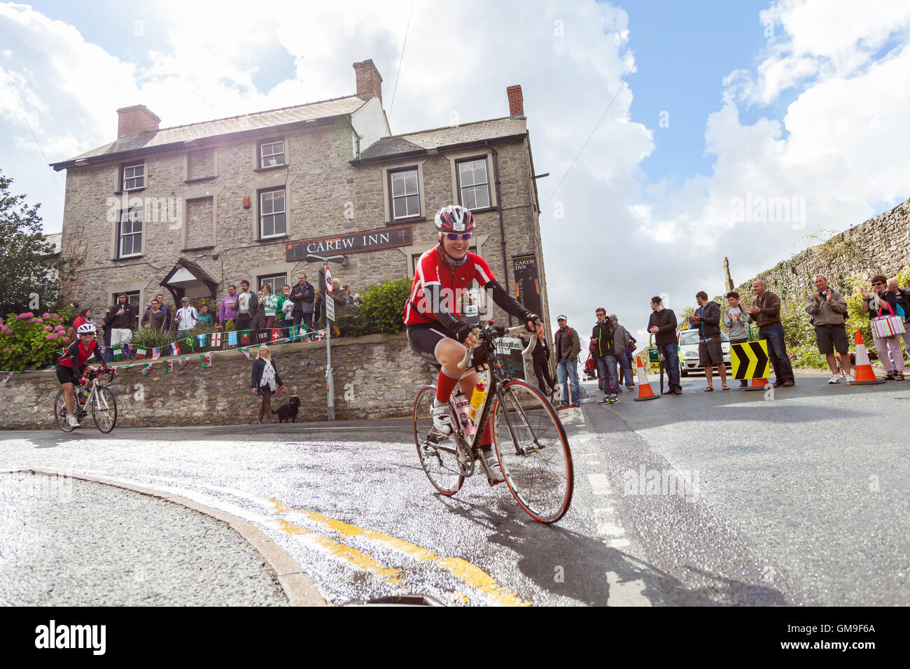 Ironman in Tenby Sep 2013 Stock Photo - Alamy