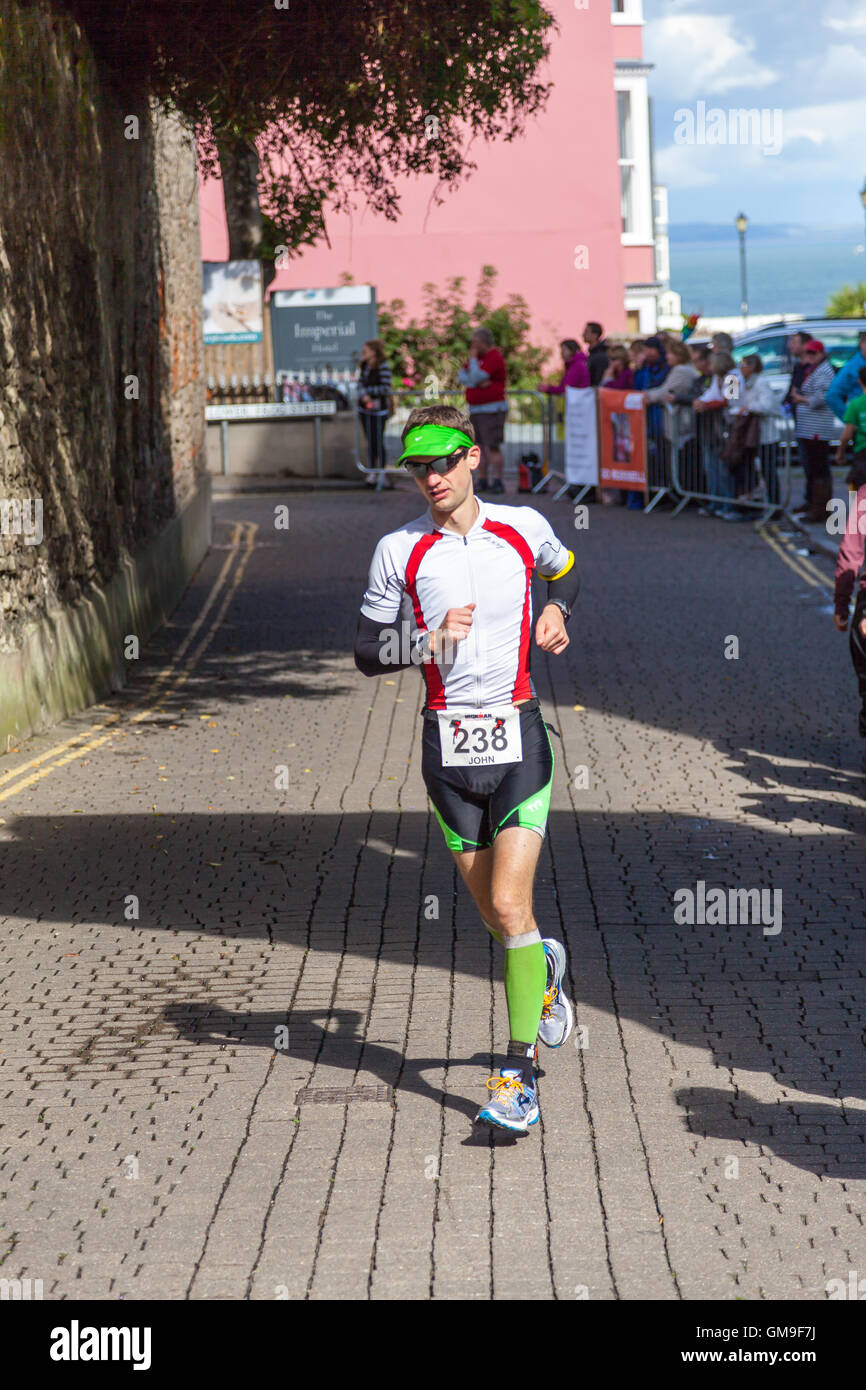 Ironman in Tenby Sep 2013 Stock Photo - Alamy