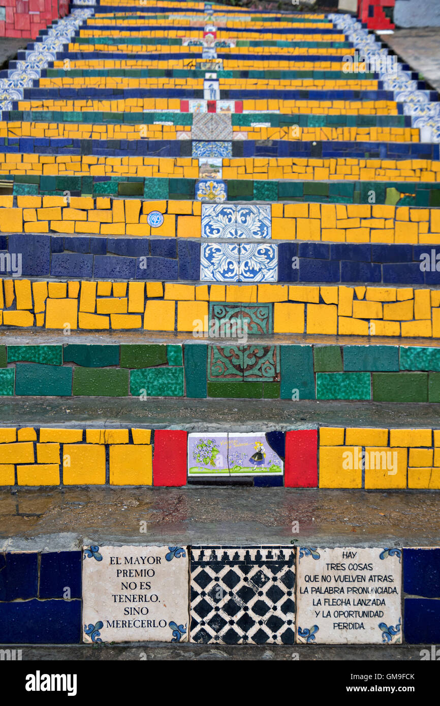 Mosaic tile artwork rio brazil hi-res stock photography and images - Alamy