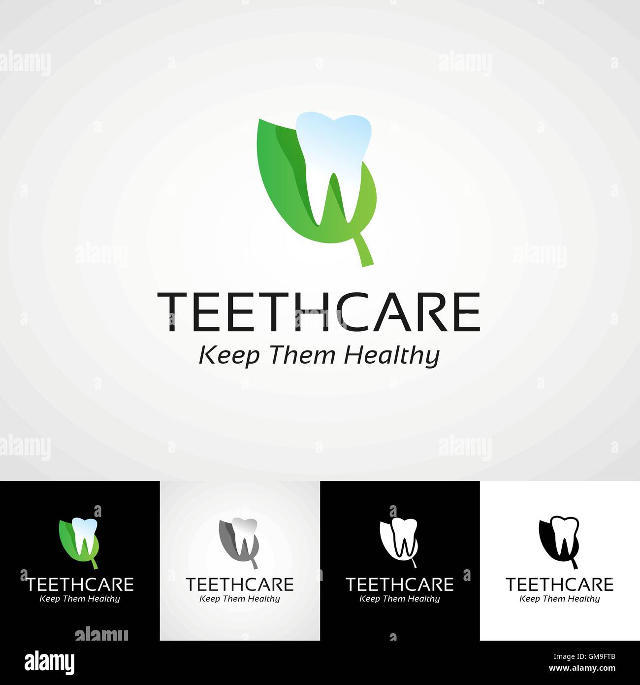 Creative dental logo template. Teethcare icon set. dentist clinic ...