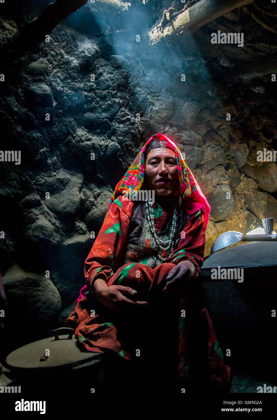 Woman in pamir traditional clothing hi-res stock photography and images ...