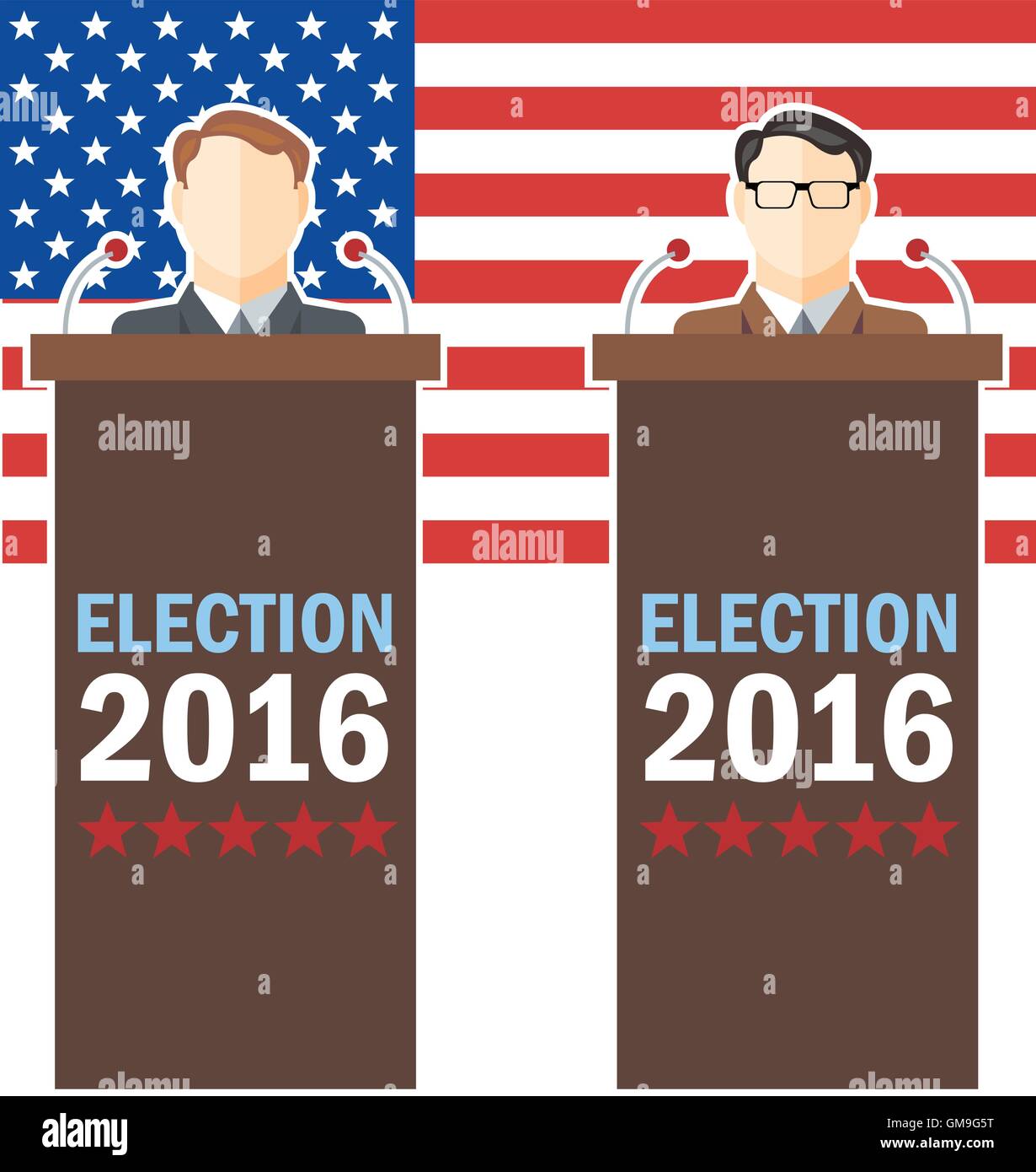 Republican primary candidates Stock Vector Images - Alamy