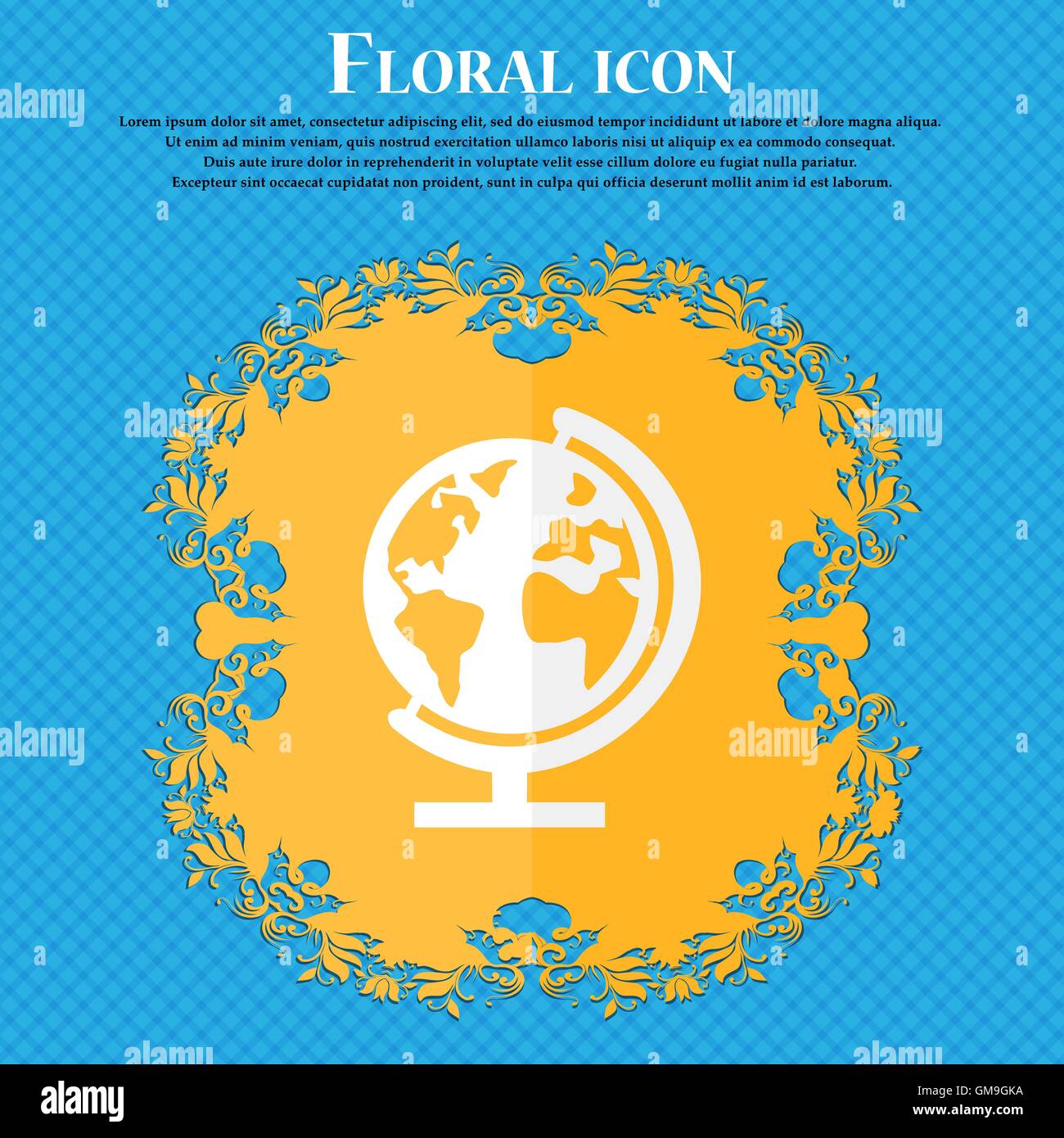 Globe sign icon. World map geography symbol. Globes on stand for ...