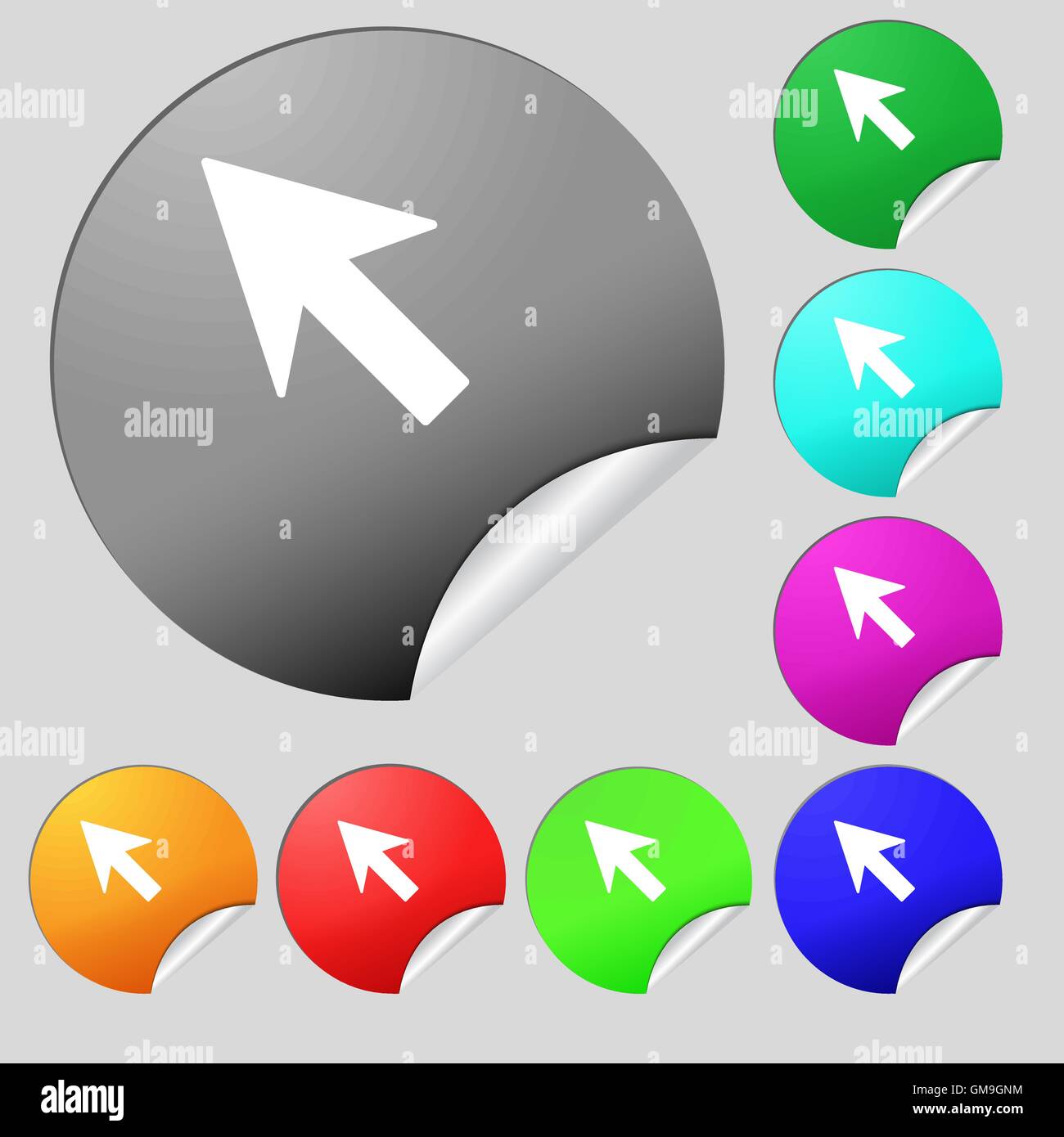 Set mouse click cursor Stock Vector Images - Alamy