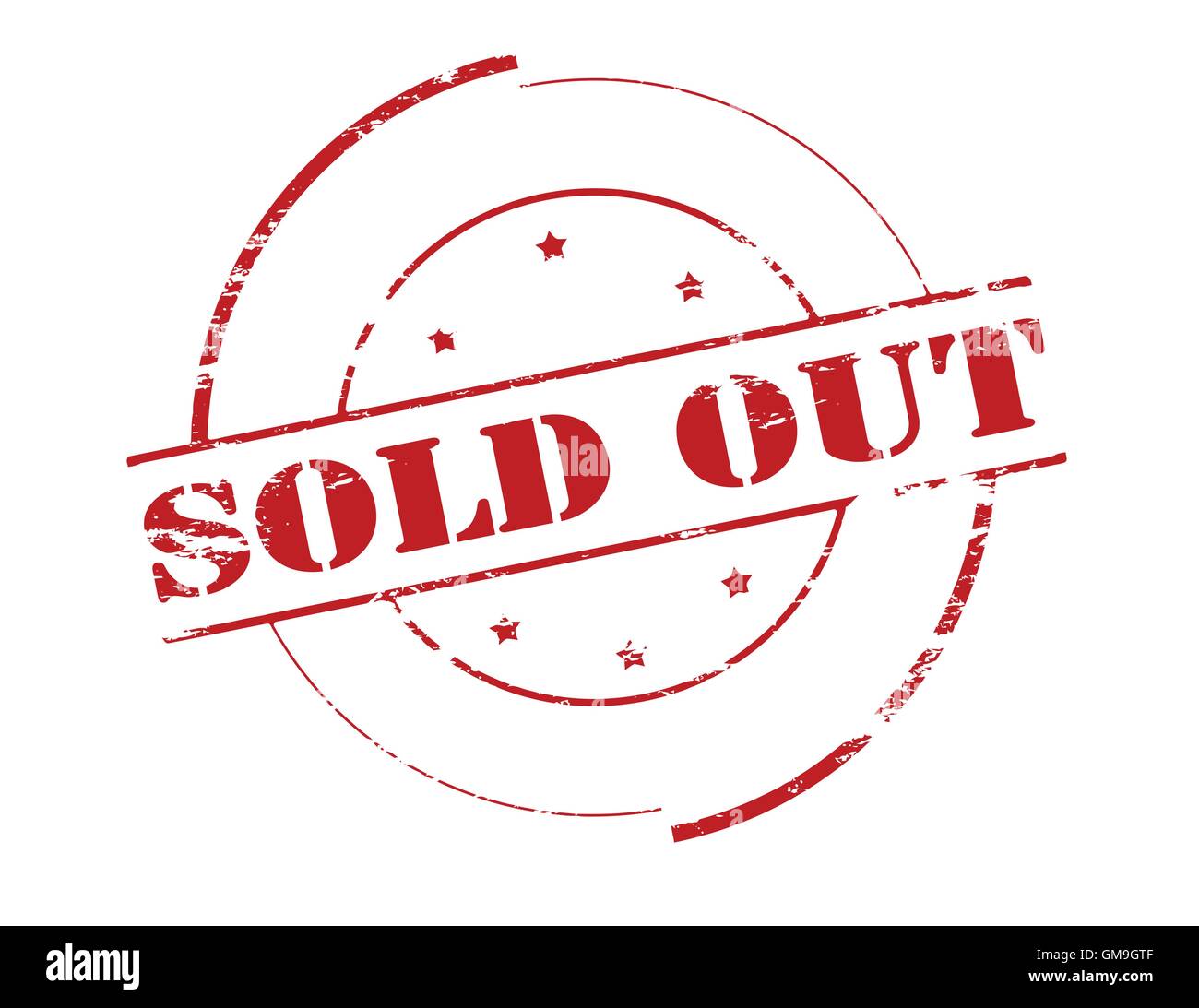 Sold out round red Stock Vector Images - Alamy