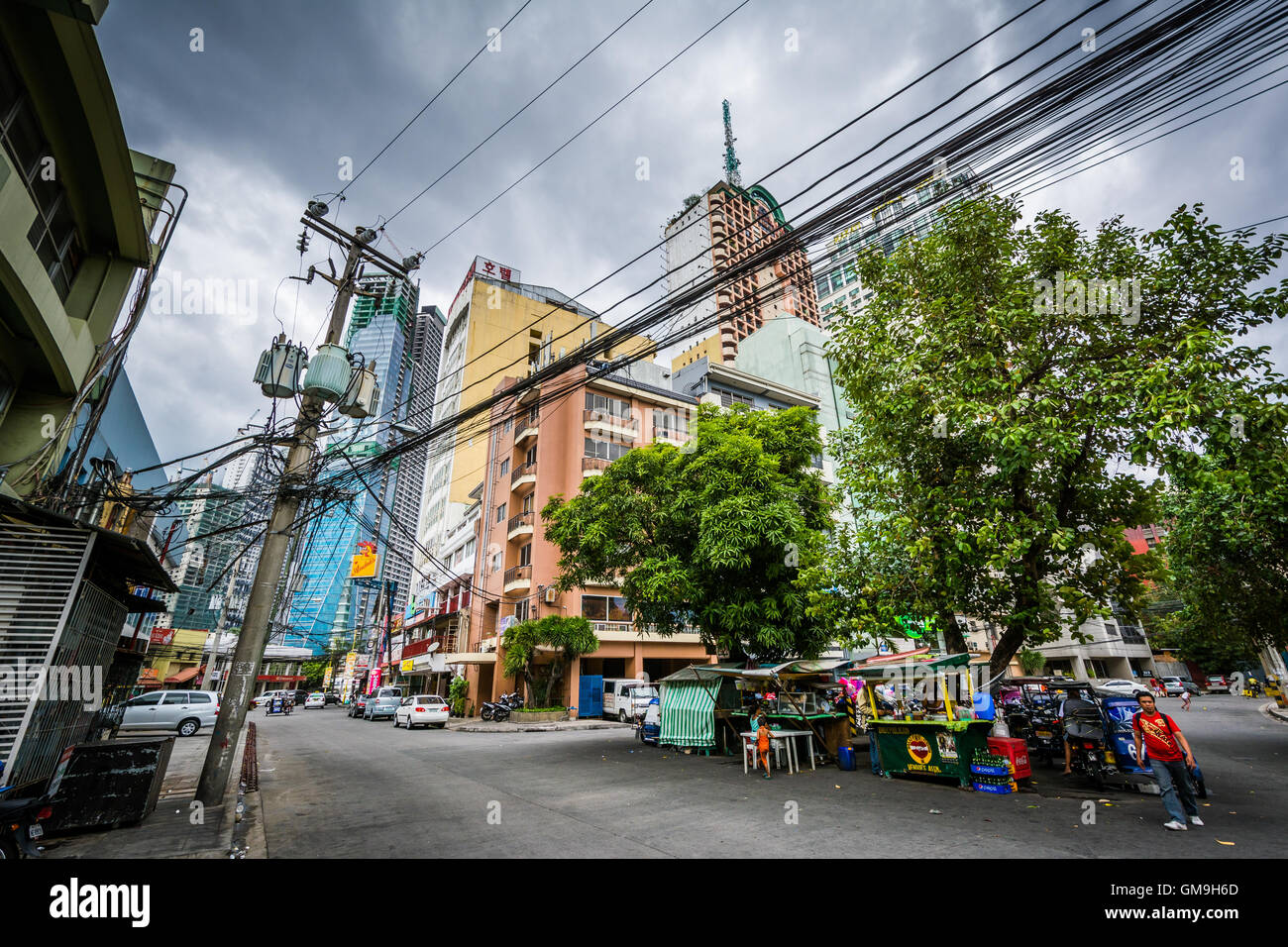 Buildings in Poblacion, Makati, Metro Manila, The Philippines Stock ...