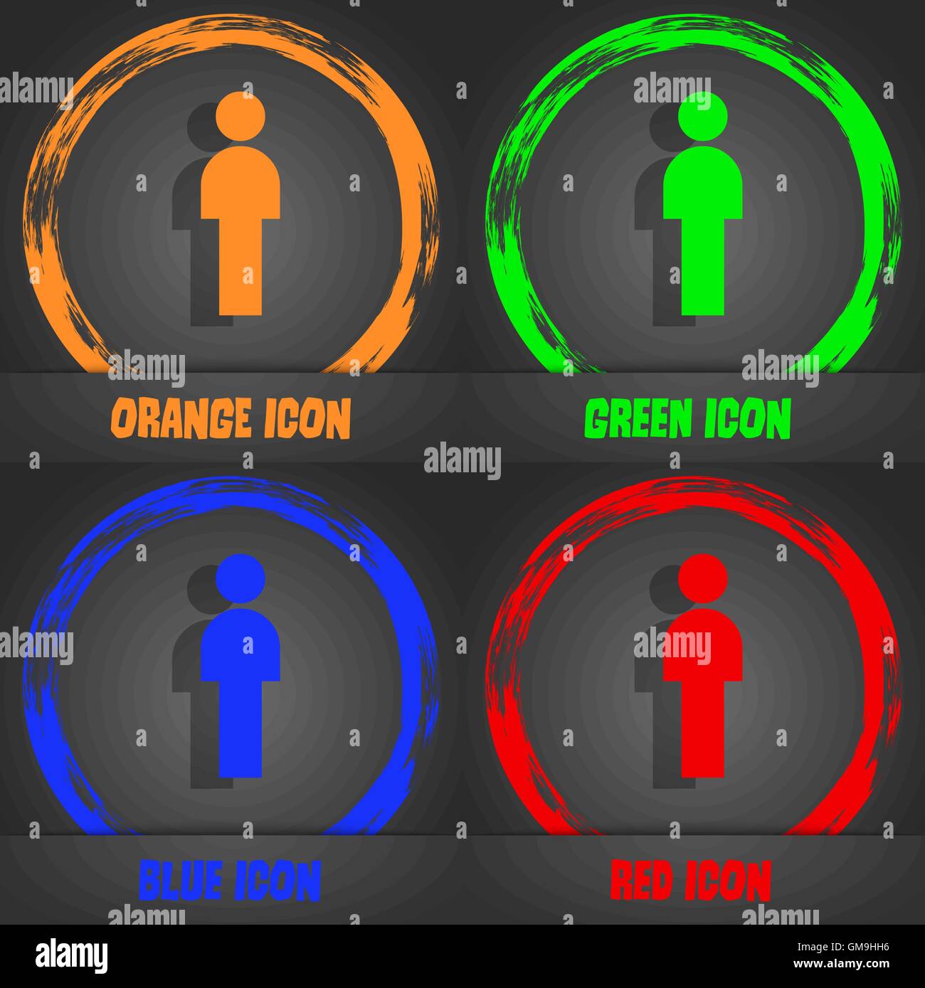 Human sign icon. Man Person symbol. Male toilet. Fashionable modern ...