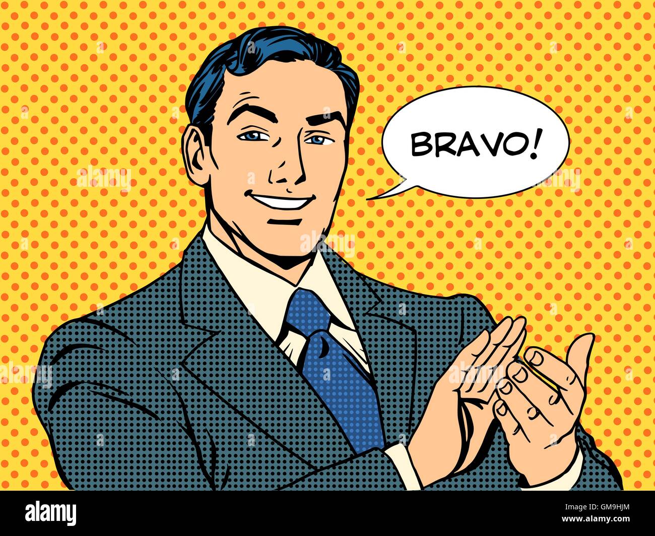 man applause Bravo concept of success Stock Vector Image & Art - Alamy