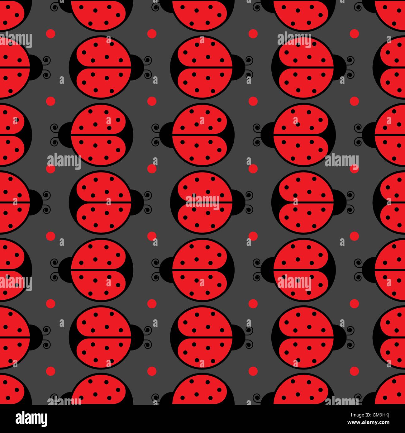 Ladybug black dots Stock Vector Images - Alamy