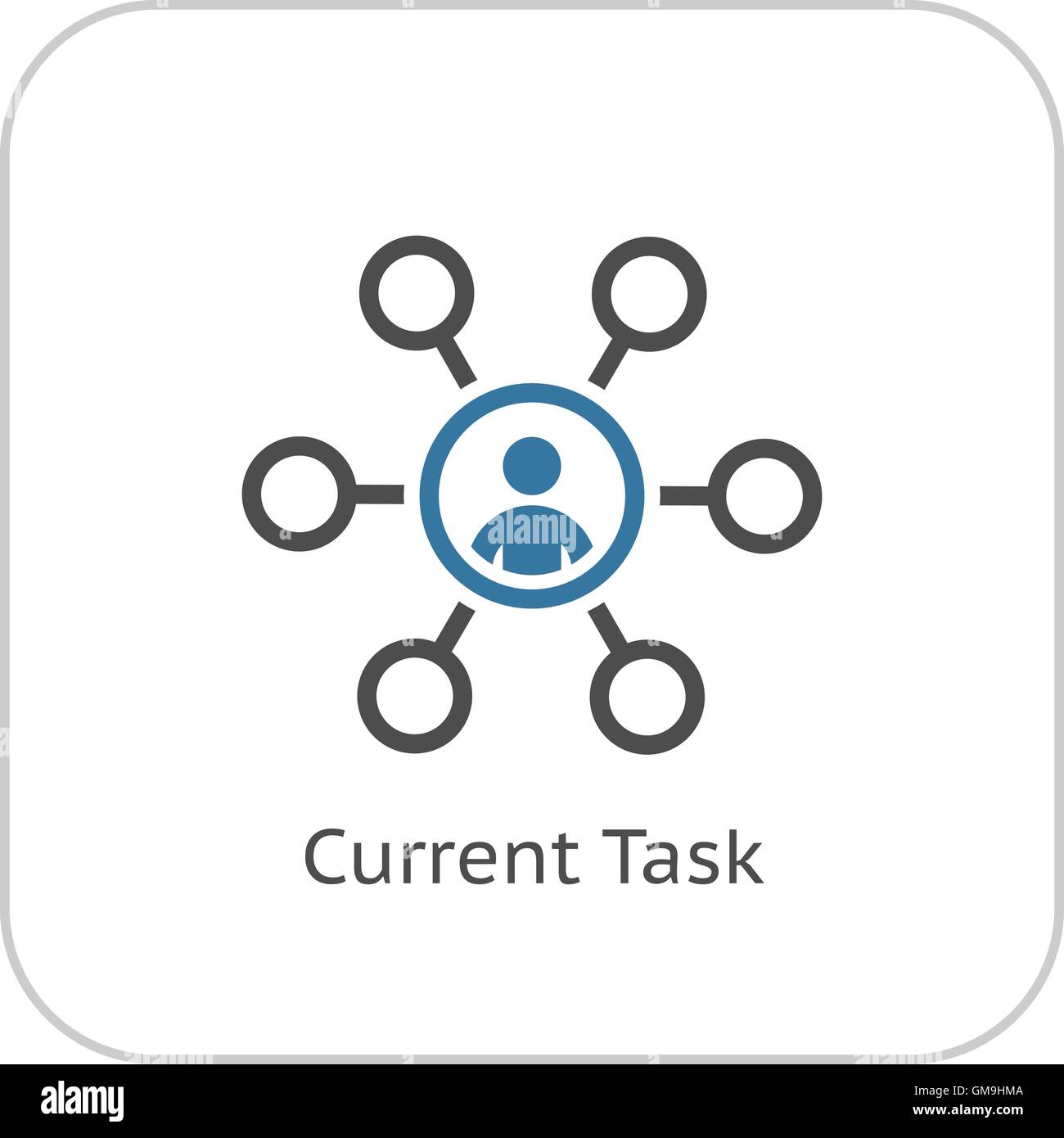 Current Tasks Icon. Business Concept. Flat Design Stock Vector Image ...