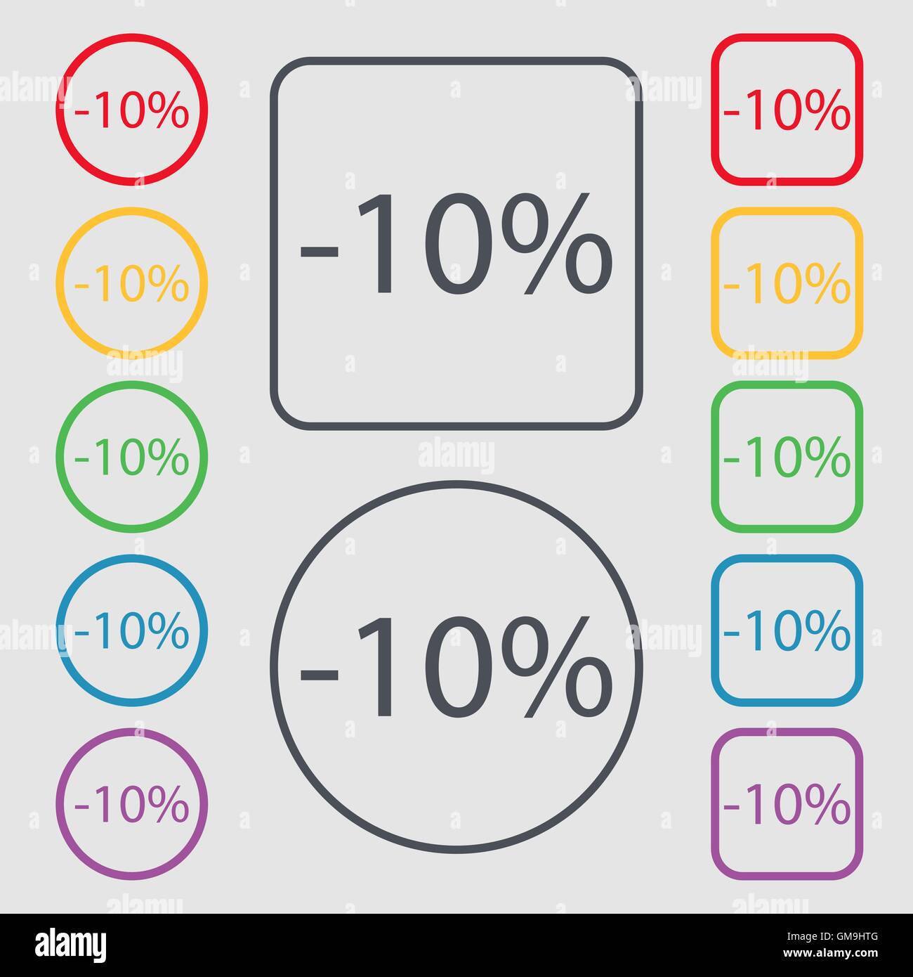 10 percent discount sign icon. Sale symbol. Special offer label ...