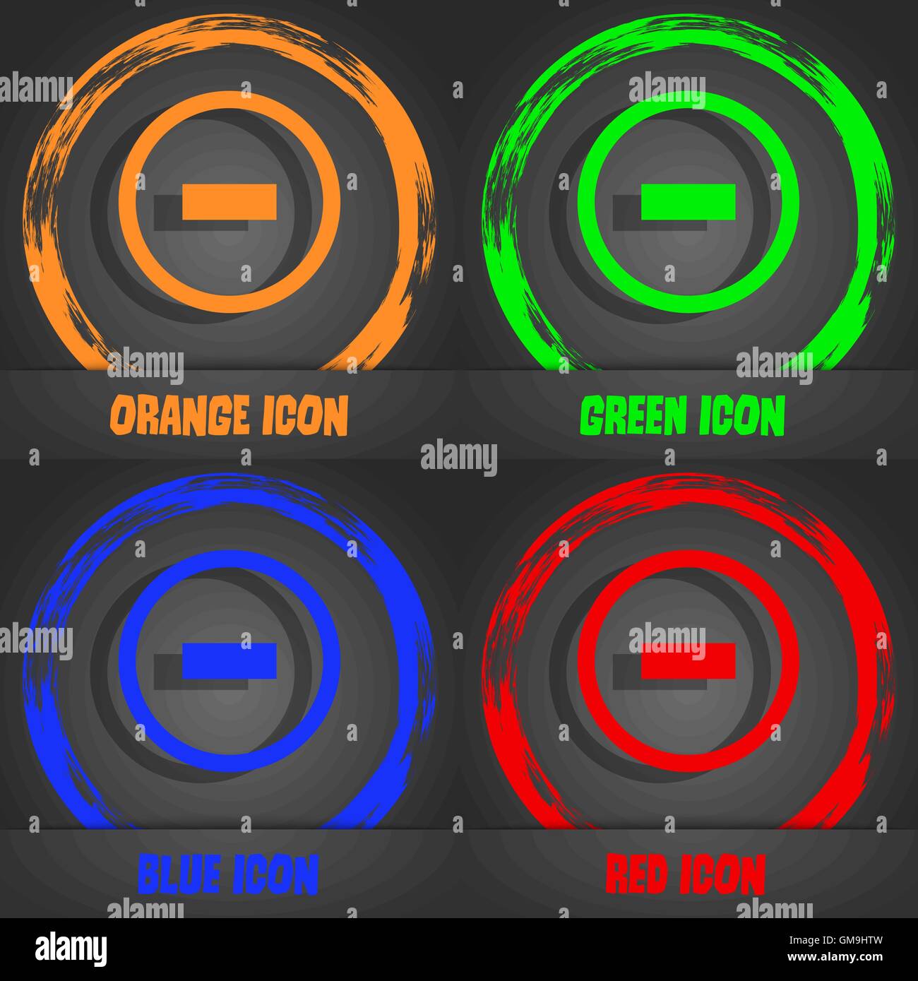 Minus sign icon. Negative symbol. Zoom out. Fashionable modern style ...