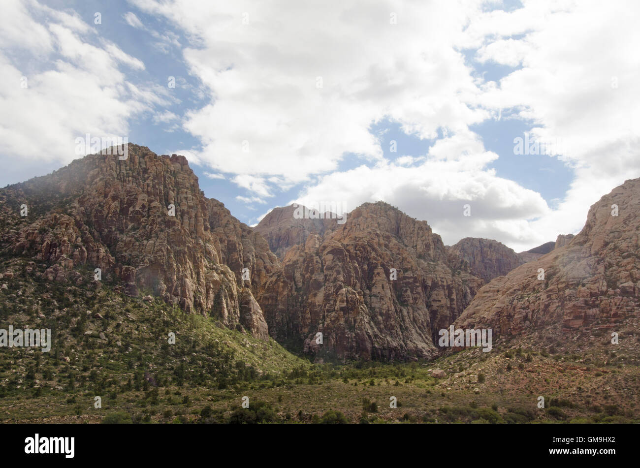 Nevada, Red Rock Canyon, Landscape with rock mountains Stock Photo - Alamy