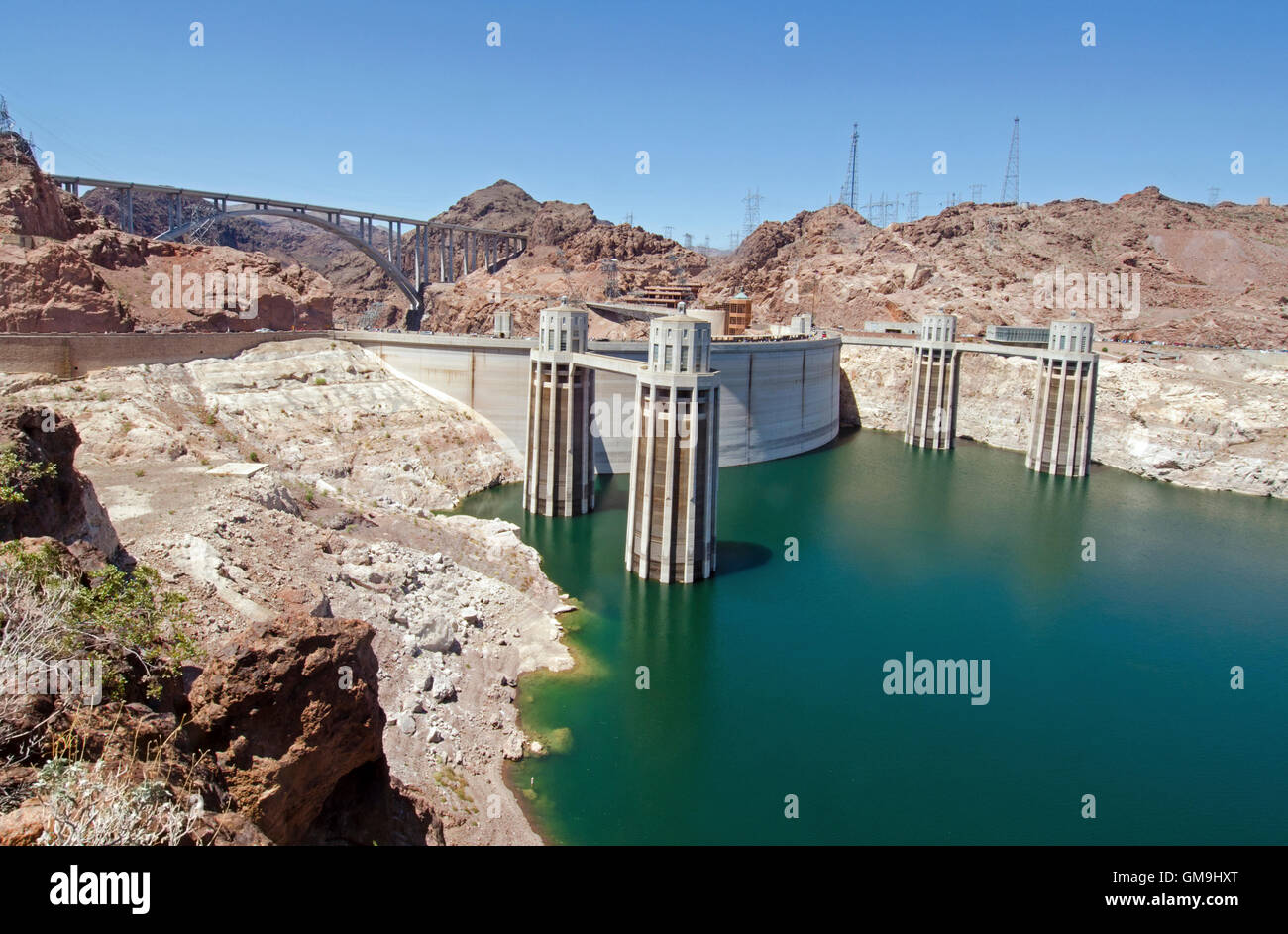 Nevada, Hoover Dam on sunny day Stock Photo - Alamy
