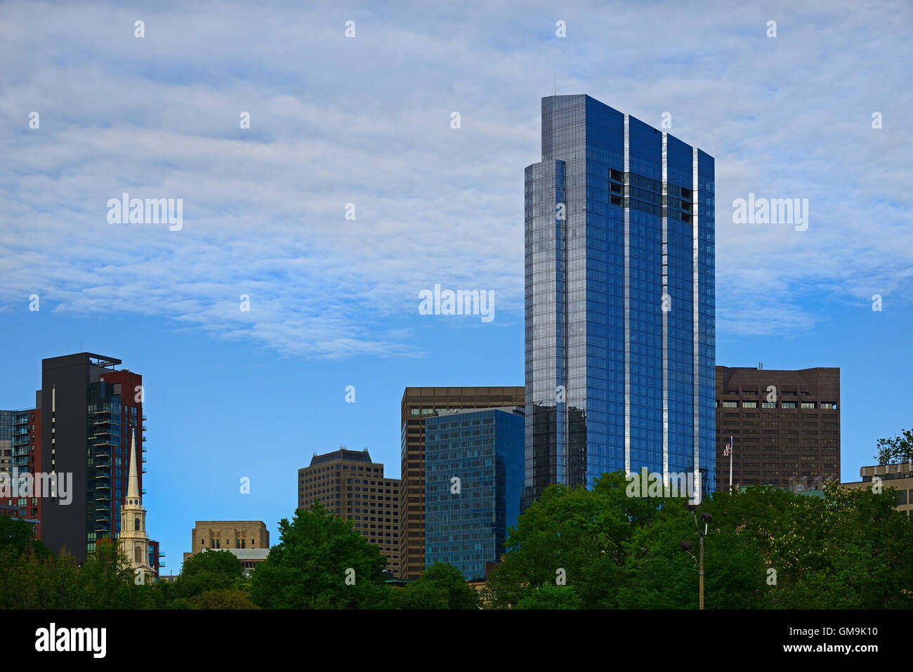 Massachusetts, Boston, Urban scene with Boston Millennium Tower Stock ...