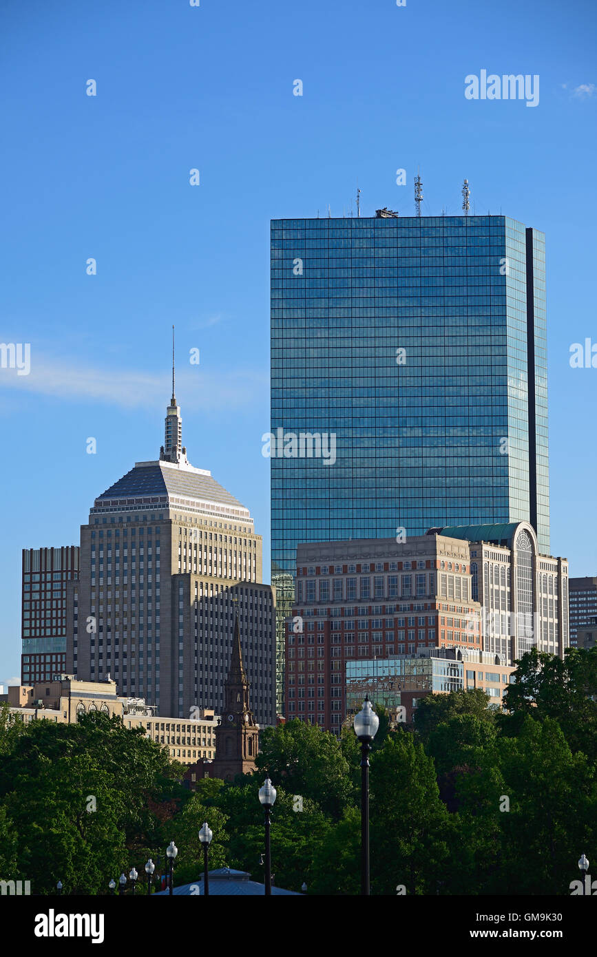 Massachusetts, Boston, Office towers in Cosplay Square Stock Photo - Alamy