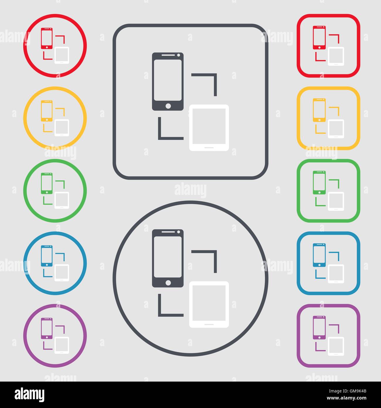 Synchronization sign icon. communicators sync symbol. Data exchange ...