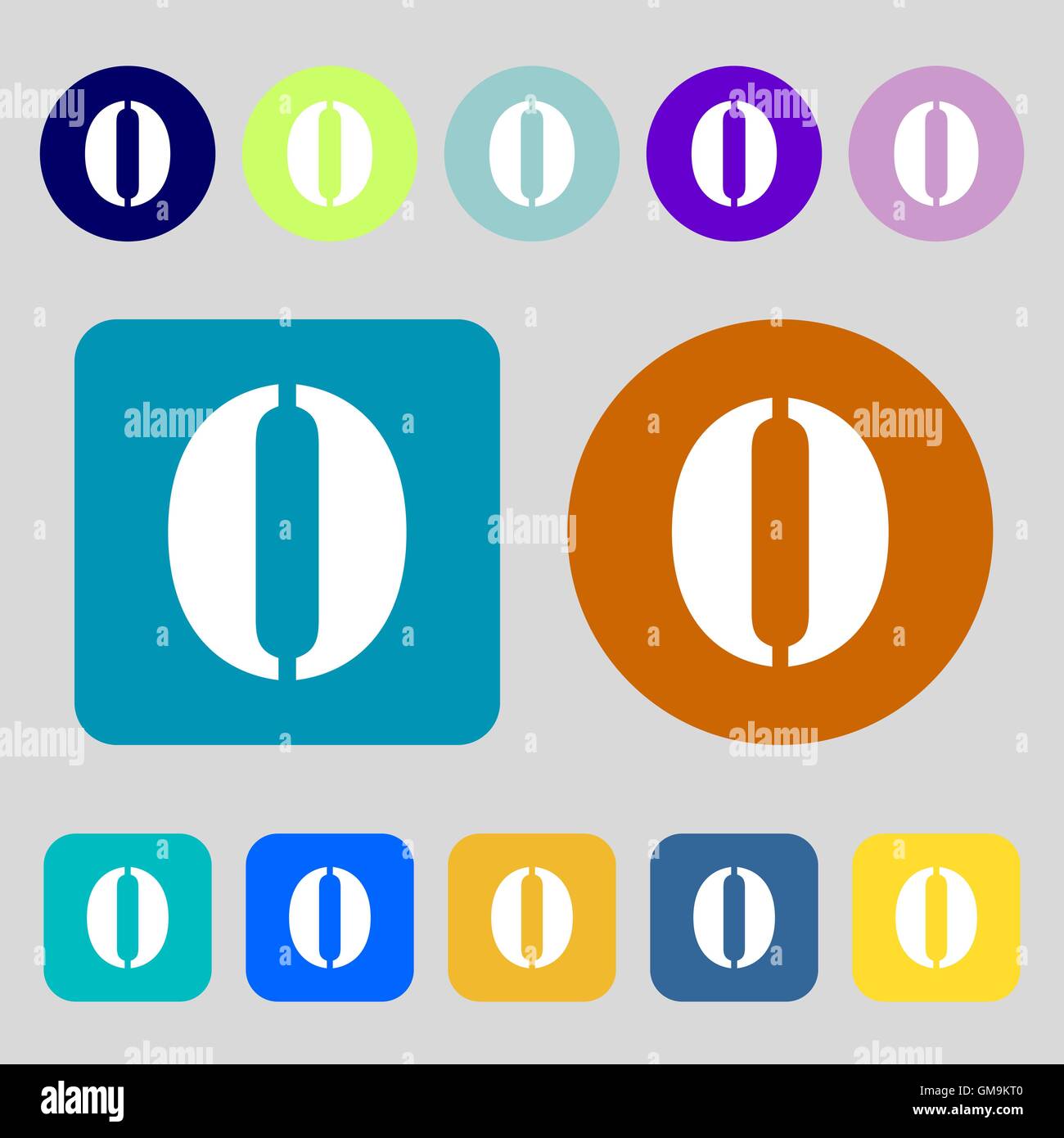 Number 0 buttons hi-res stock photography and images - Alamy