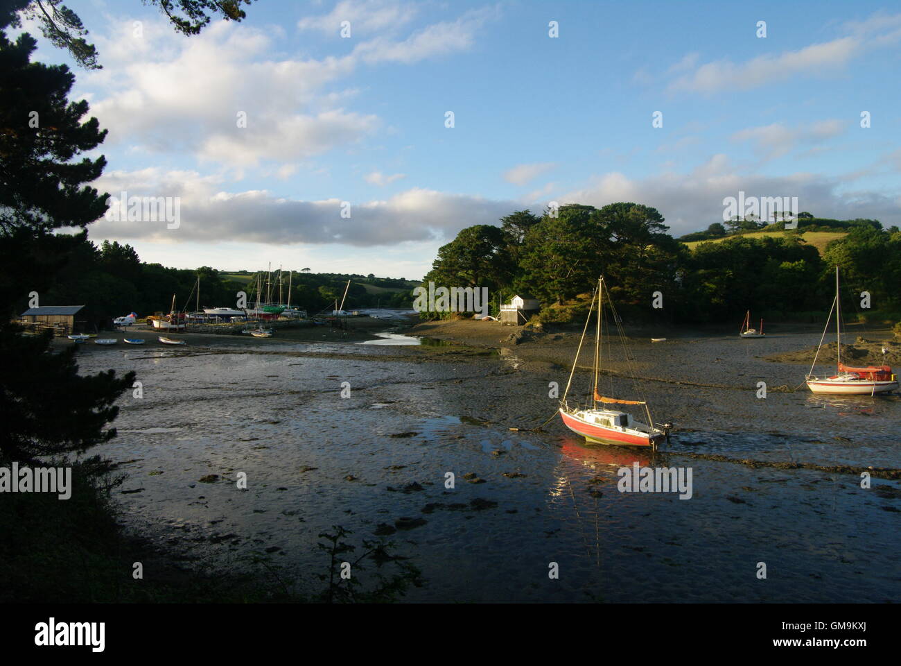 St Just Creek at St Just In Roseland, Cornwall, England Stock Photo - Alamy