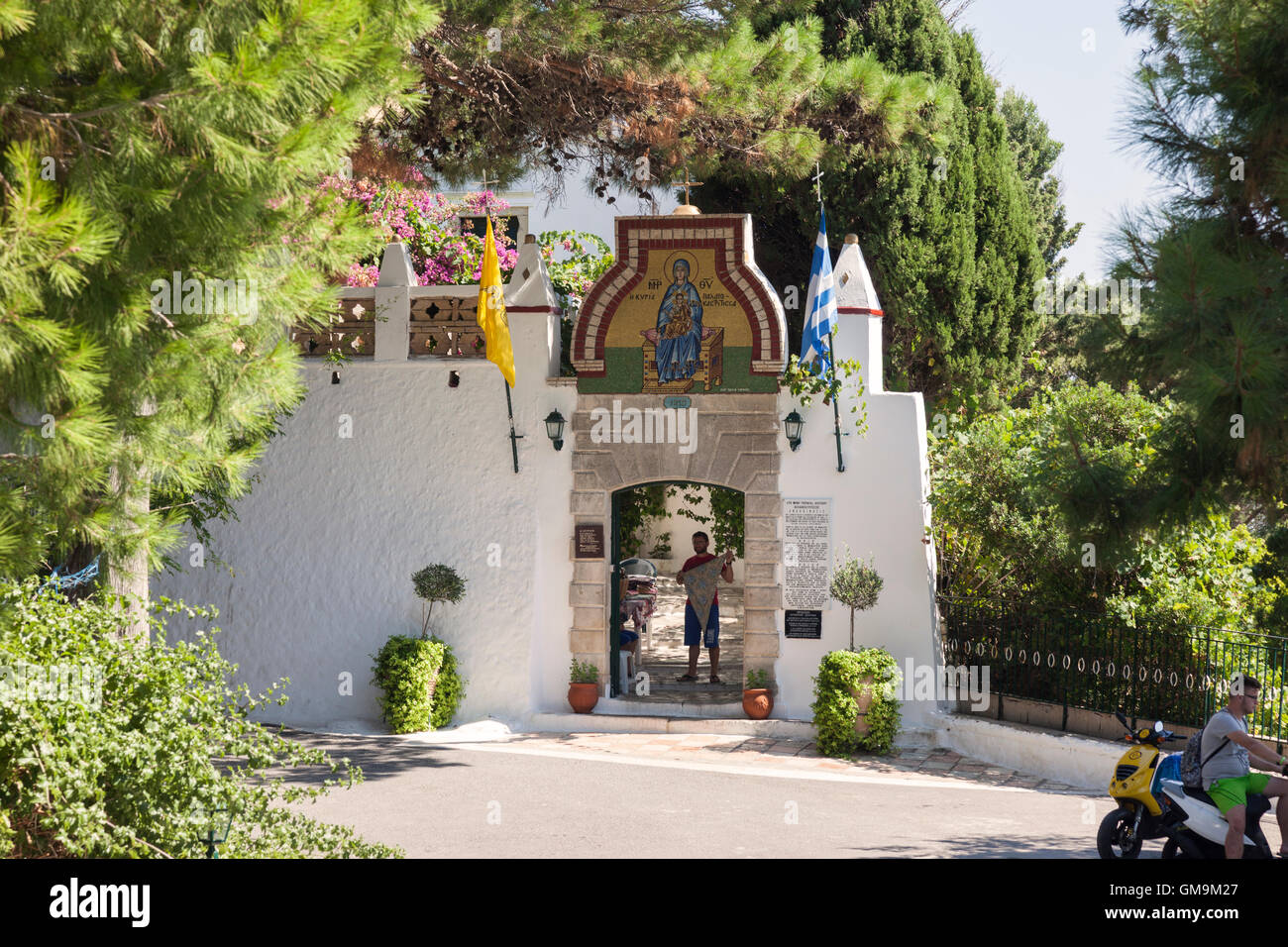 Entrance to Paleokastritsa Monastery, Corfu, Greece Stock Photo - Alamy