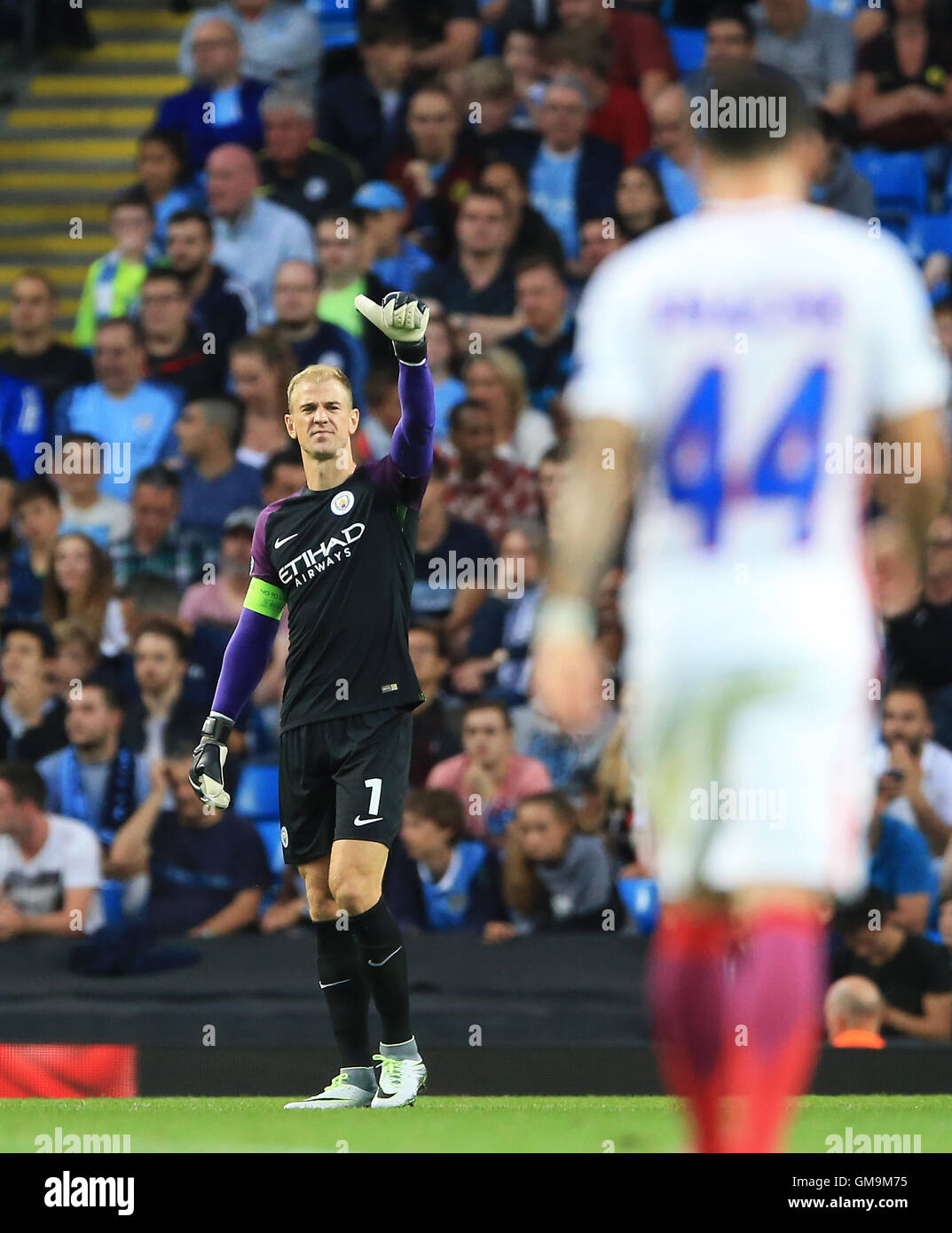 Manchester City goalkeeper Joe Hart during the UEFA Champions League ...