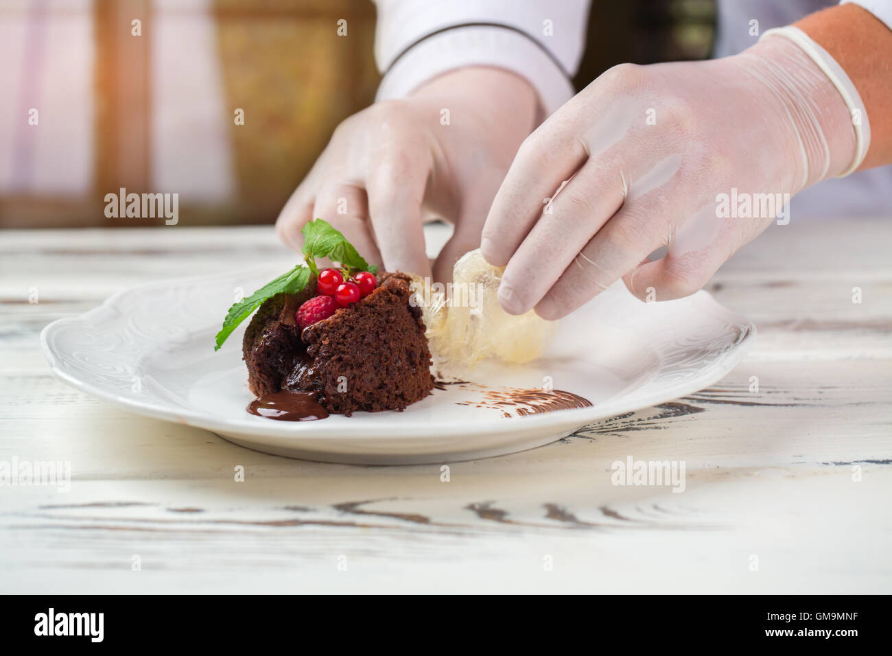 Dark brown cake Stock Photo - Alamy
