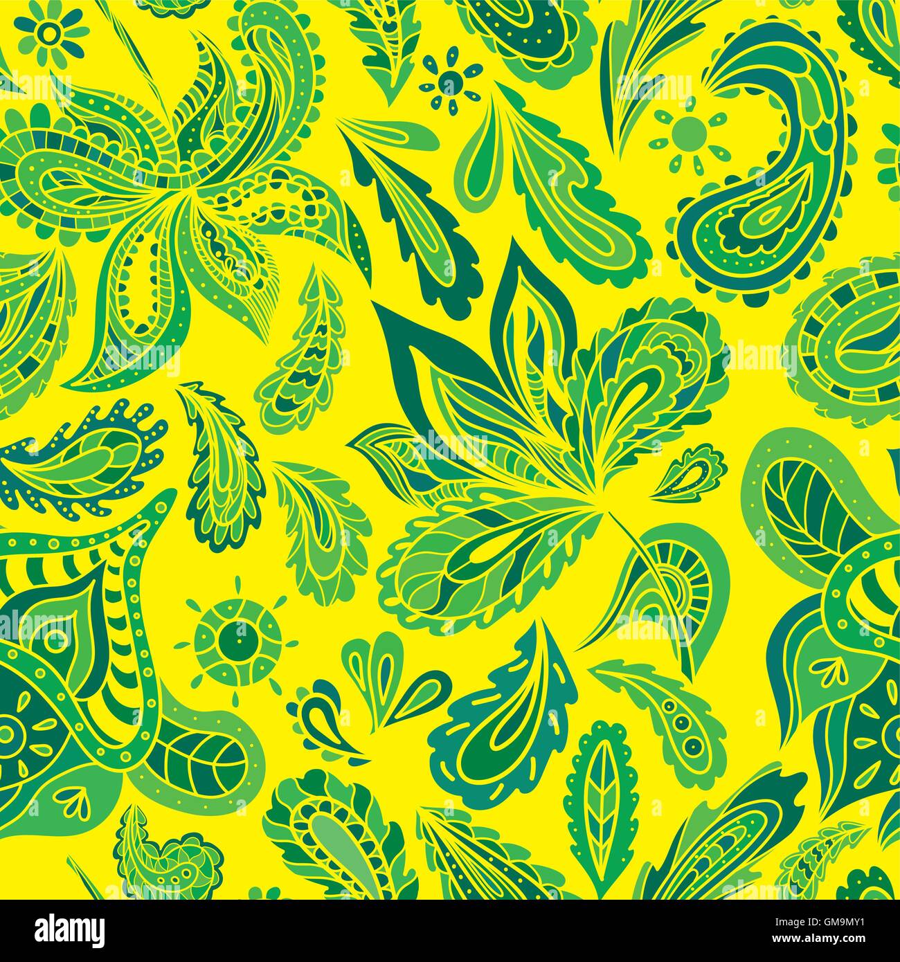 Indian flowers pattern Stock Vector Images - Alamy