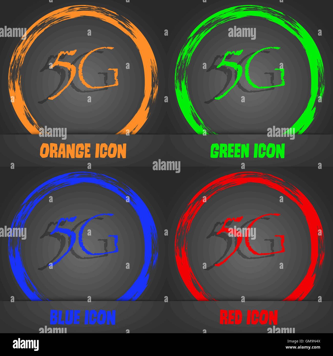 Red 5g icon Stock Vector Images - Alamy