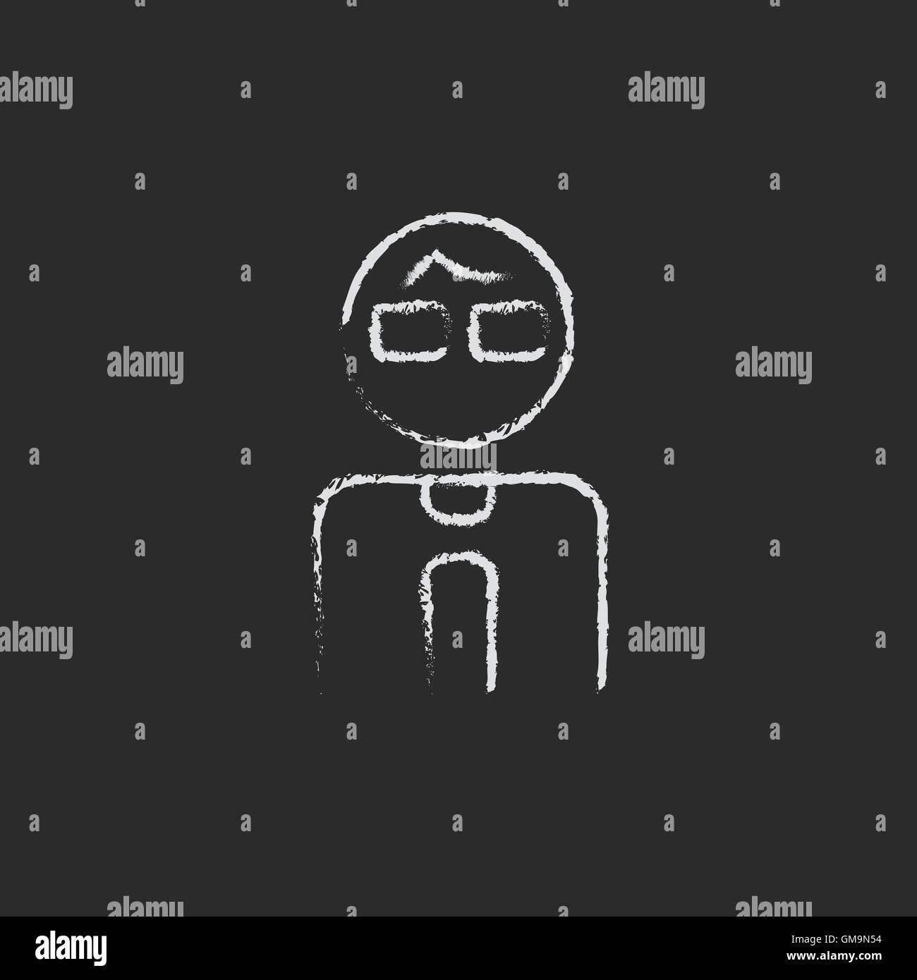 Adult manager icon outline Black and White Stock Photos & Images - Alamy
