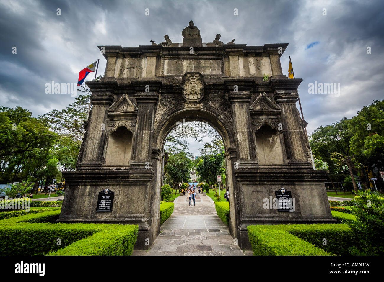 The Arch of The Centuries at University of Santo Tomas, in Sampaloc, Manila, The Philippines ...