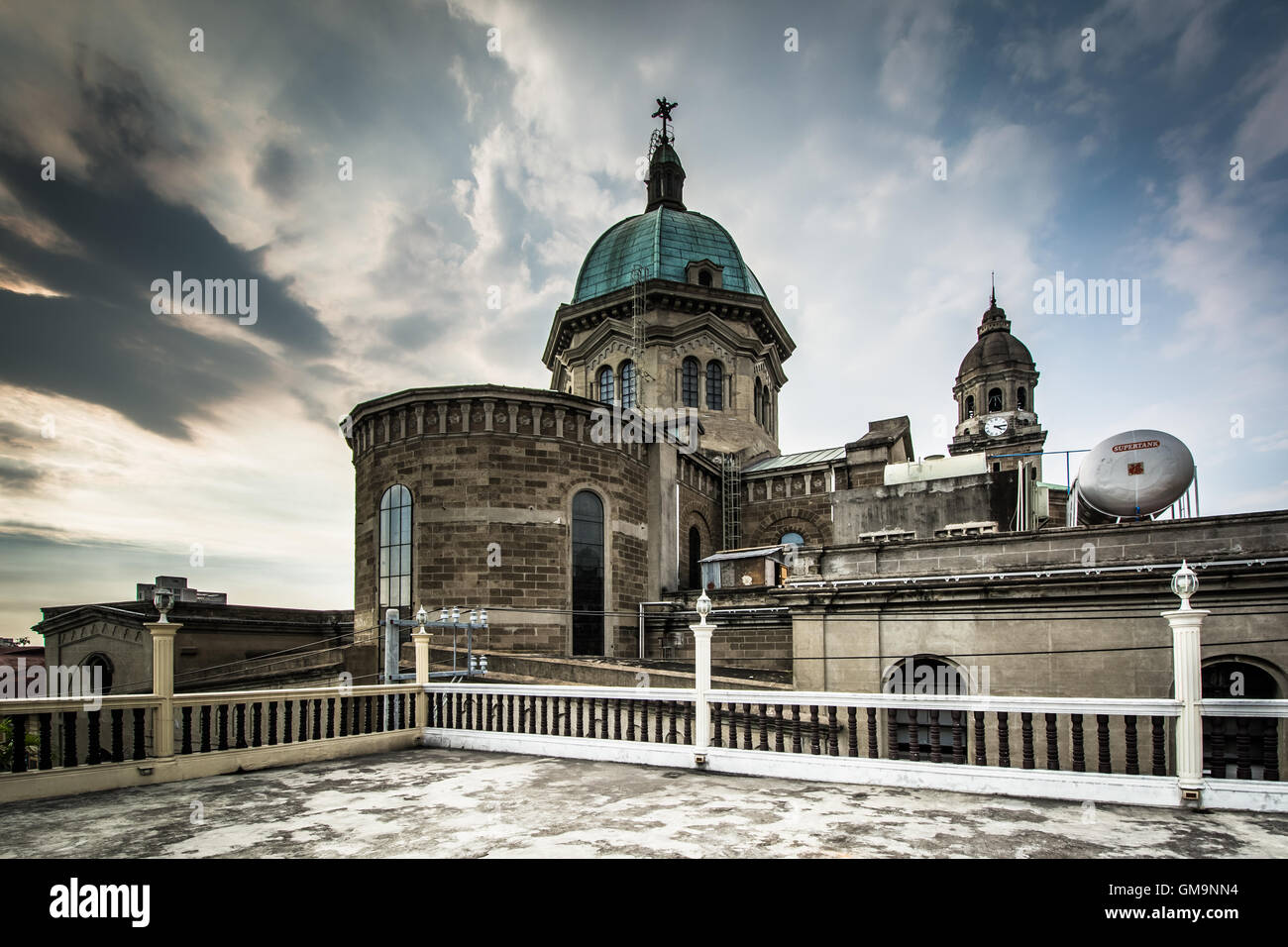 The Manila Cathedral, in Intramuros, Manila, The Philippines Stock ...