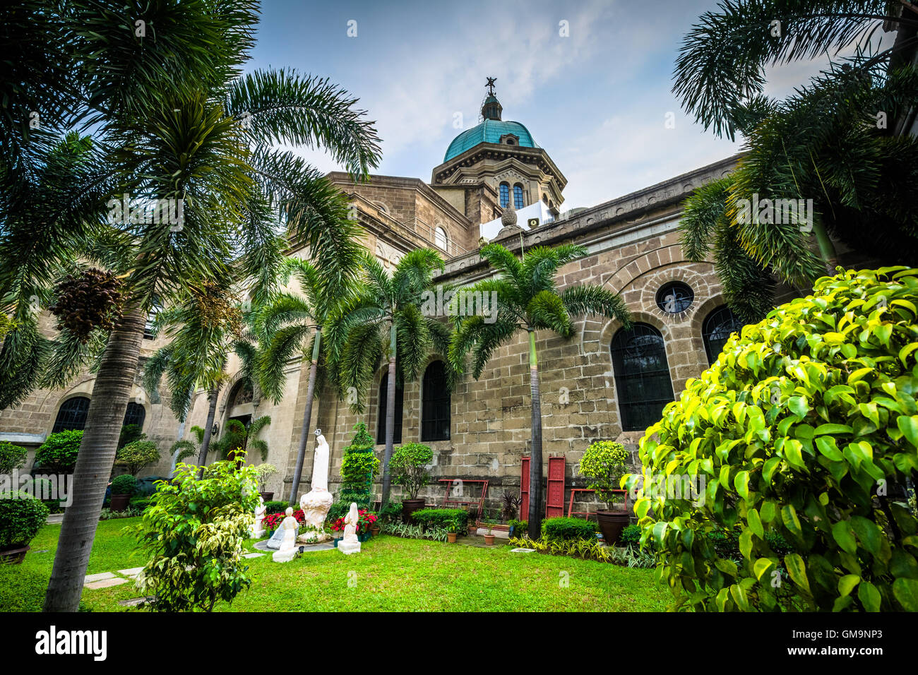 The Manila Cathedral, in Intramuros, Manila, The Philippines Stock ...