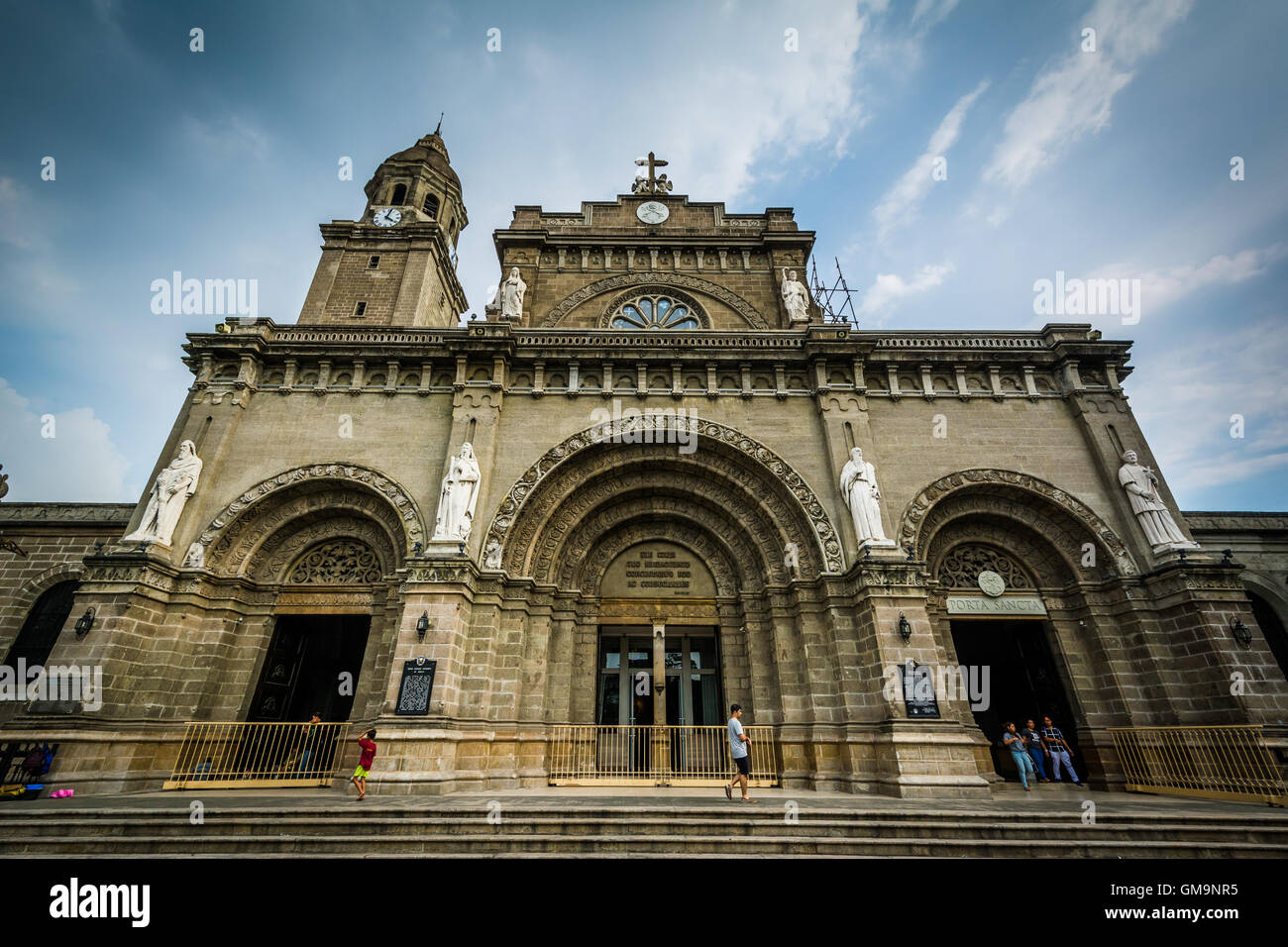 The Manila Cathedral, in Intramuros, Manila, The Philippines Stock ...