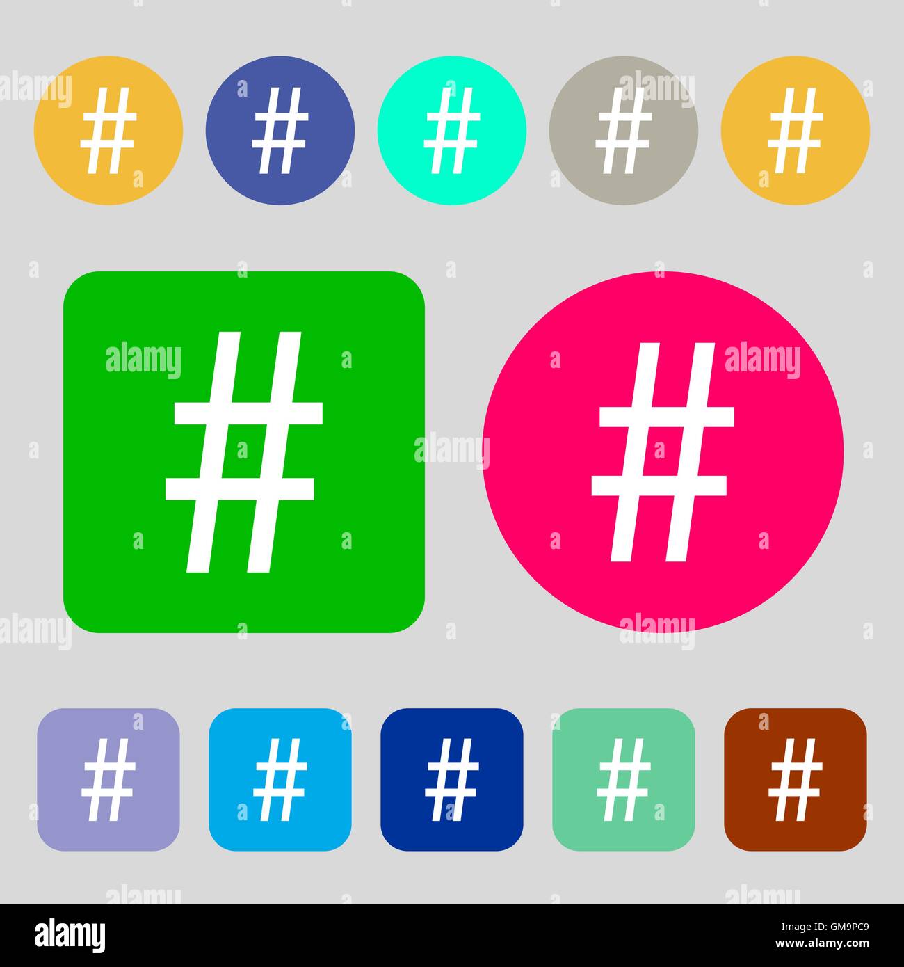 Hashtag design hi-res stock photography and images - Alamy