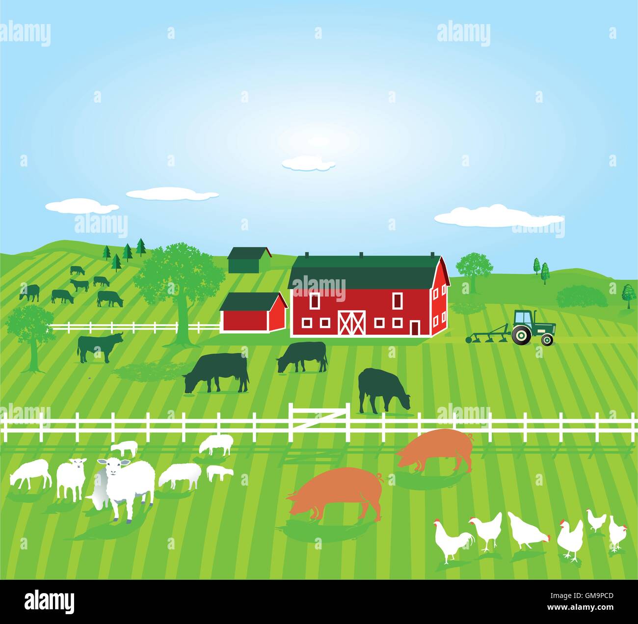Farm Stock Vector Images - Alamy