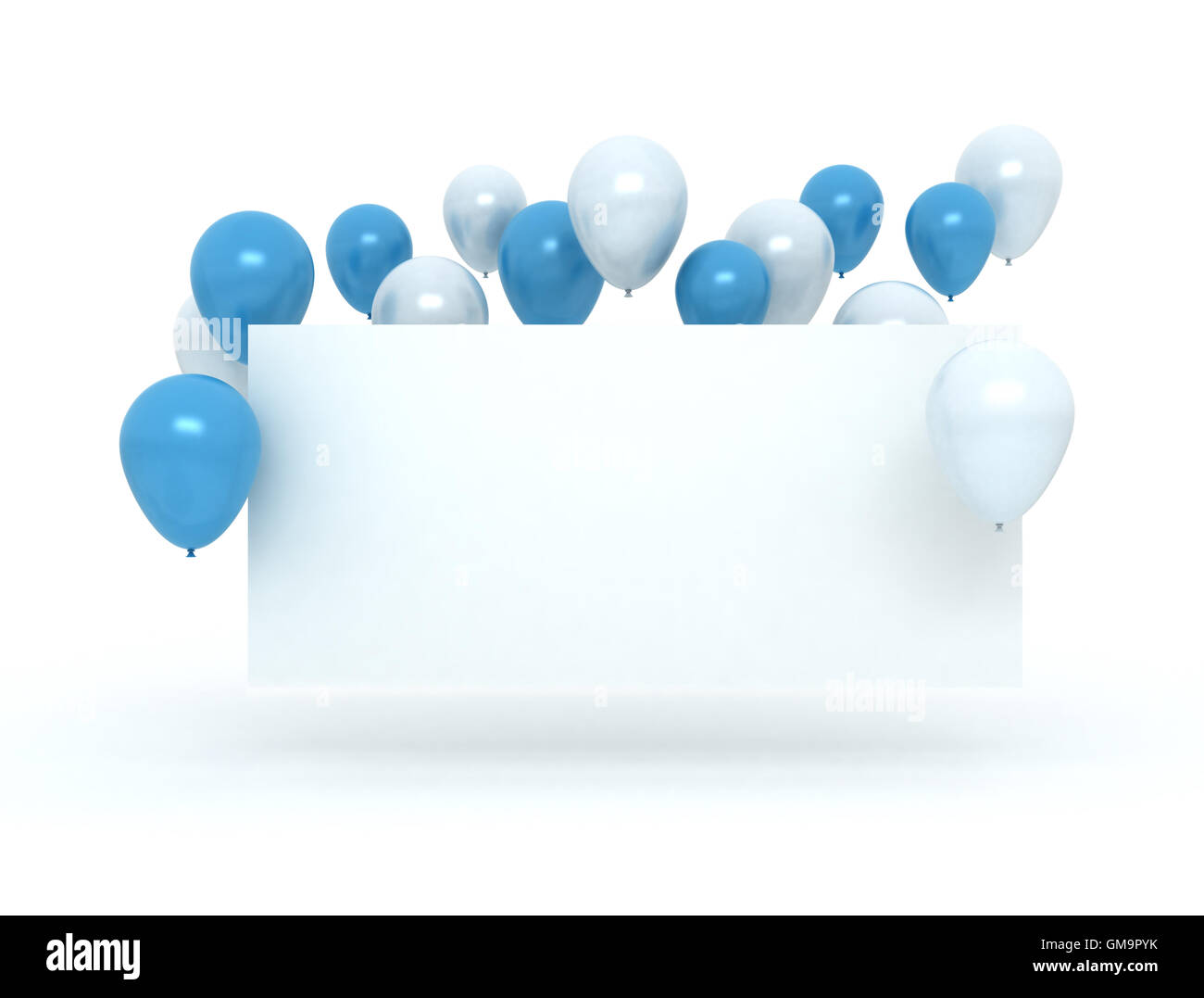Birthday card and balloons Stock Photo - Alamy