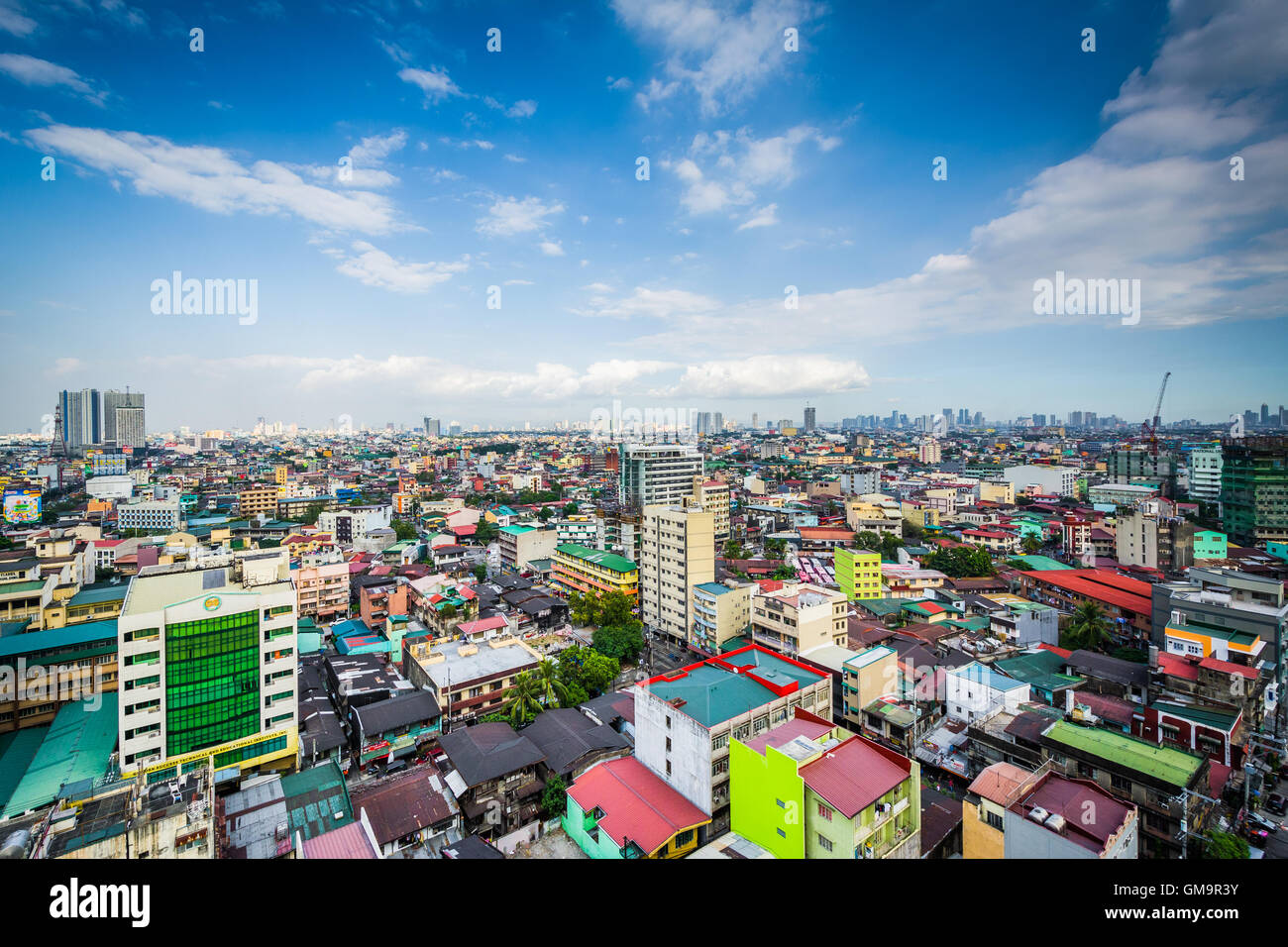 View of buildings in Sampaloc, in Manila, The Philippines Stock Photo ...