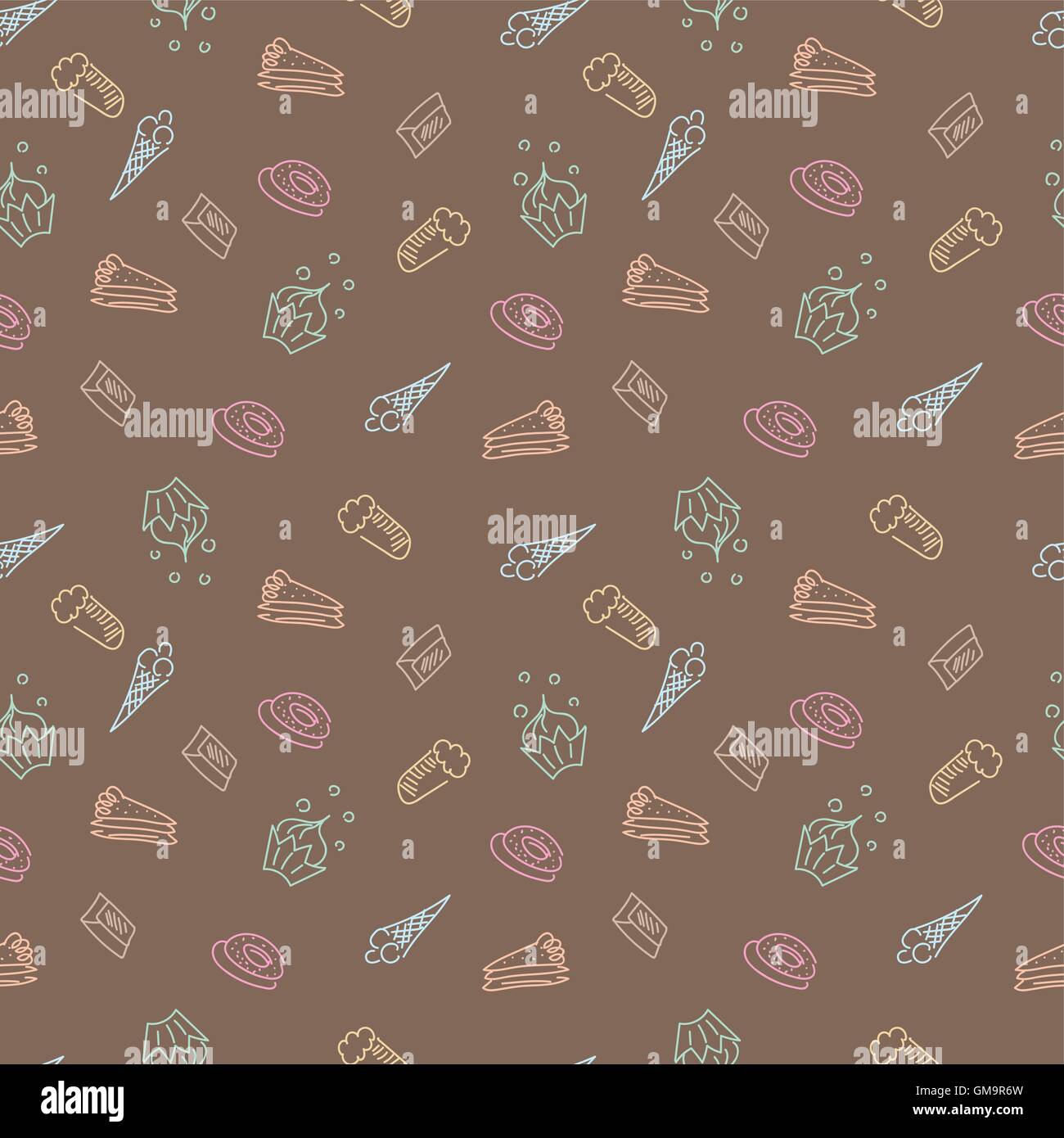 sweet sketch pattern Stock Vector Image & Art - Alamy