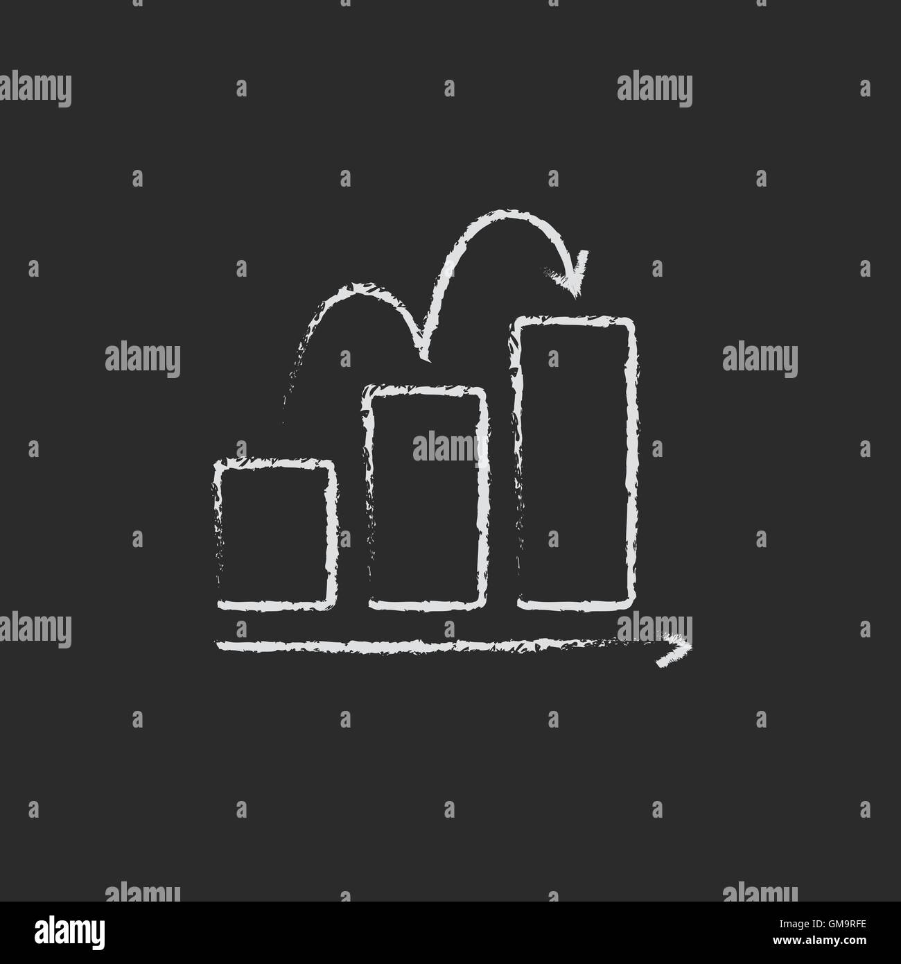 Bar chart in design Black and White Stock Photos & Images - Alamy