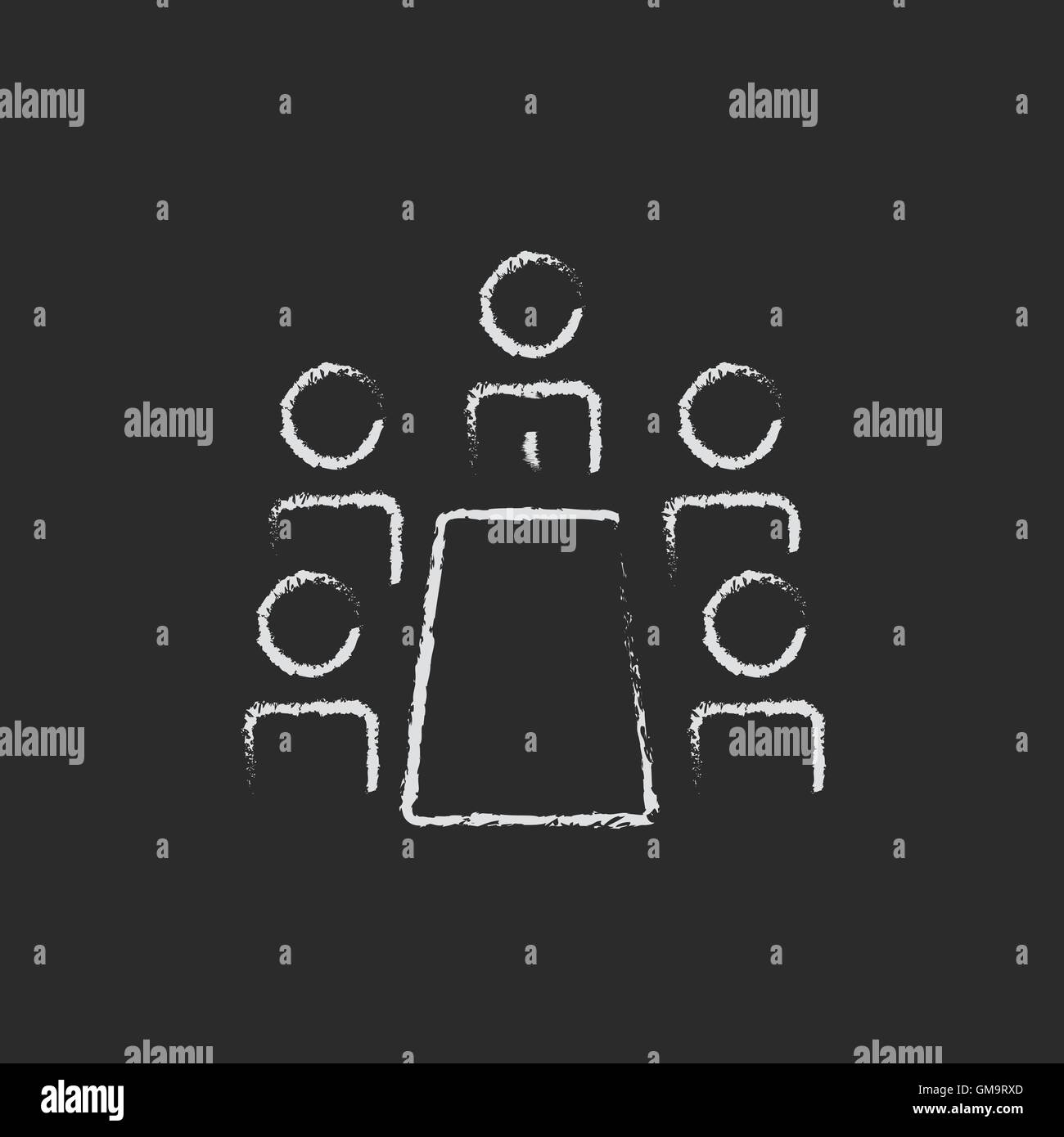 Business partnership corporate meeting Black and White Stock Photos ...