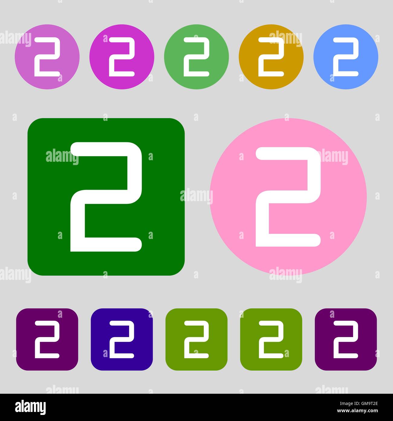 12 2 Stock Vector Images - Alamy