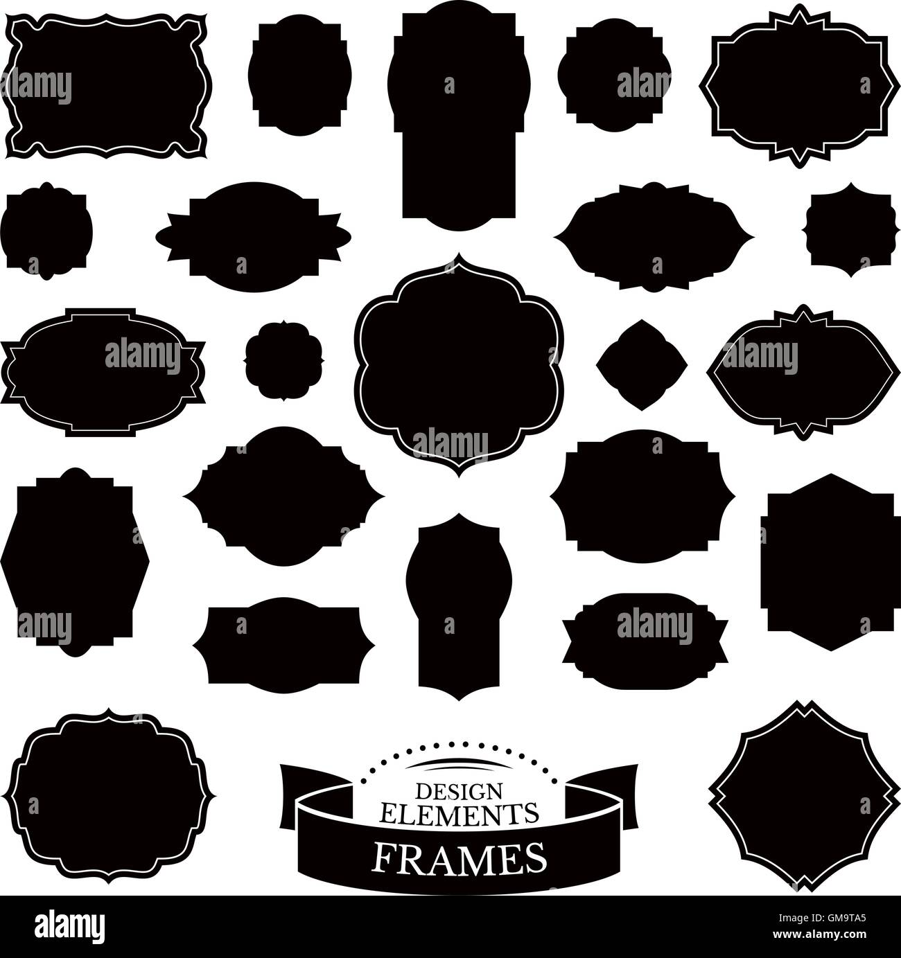 Set of simple frames Stock Vector Image & Art - Alamy