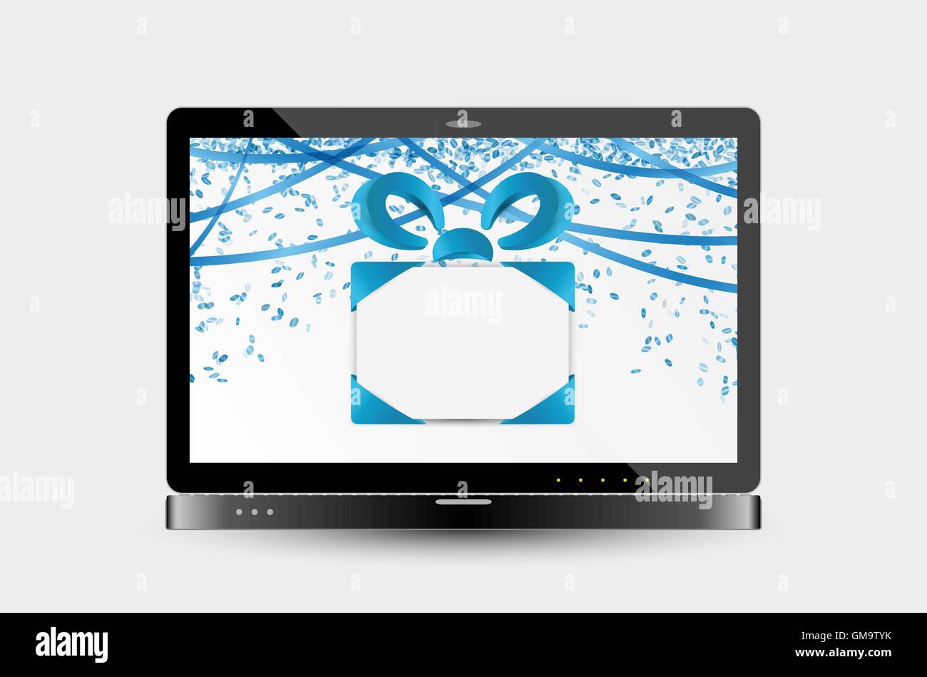 Laptop happy birthday screen hi-res stock photography and images - Alamy